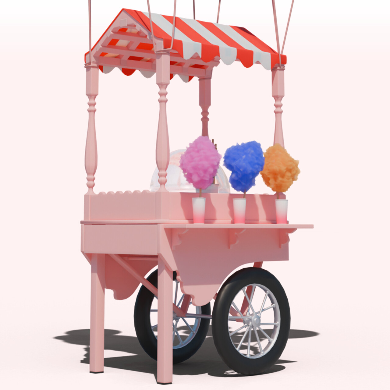 ArtStation - Cotton Candy Cart