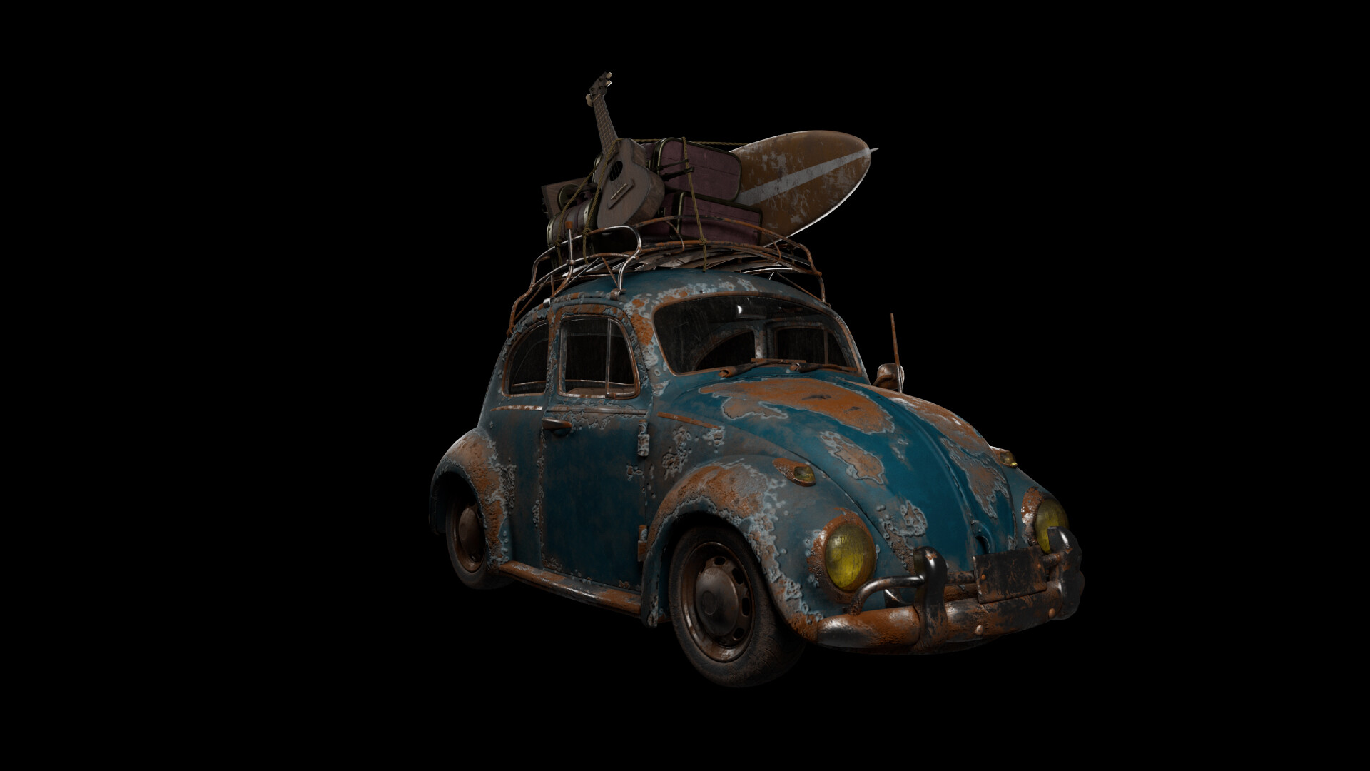 ArtStation - Rusty Beetle Car