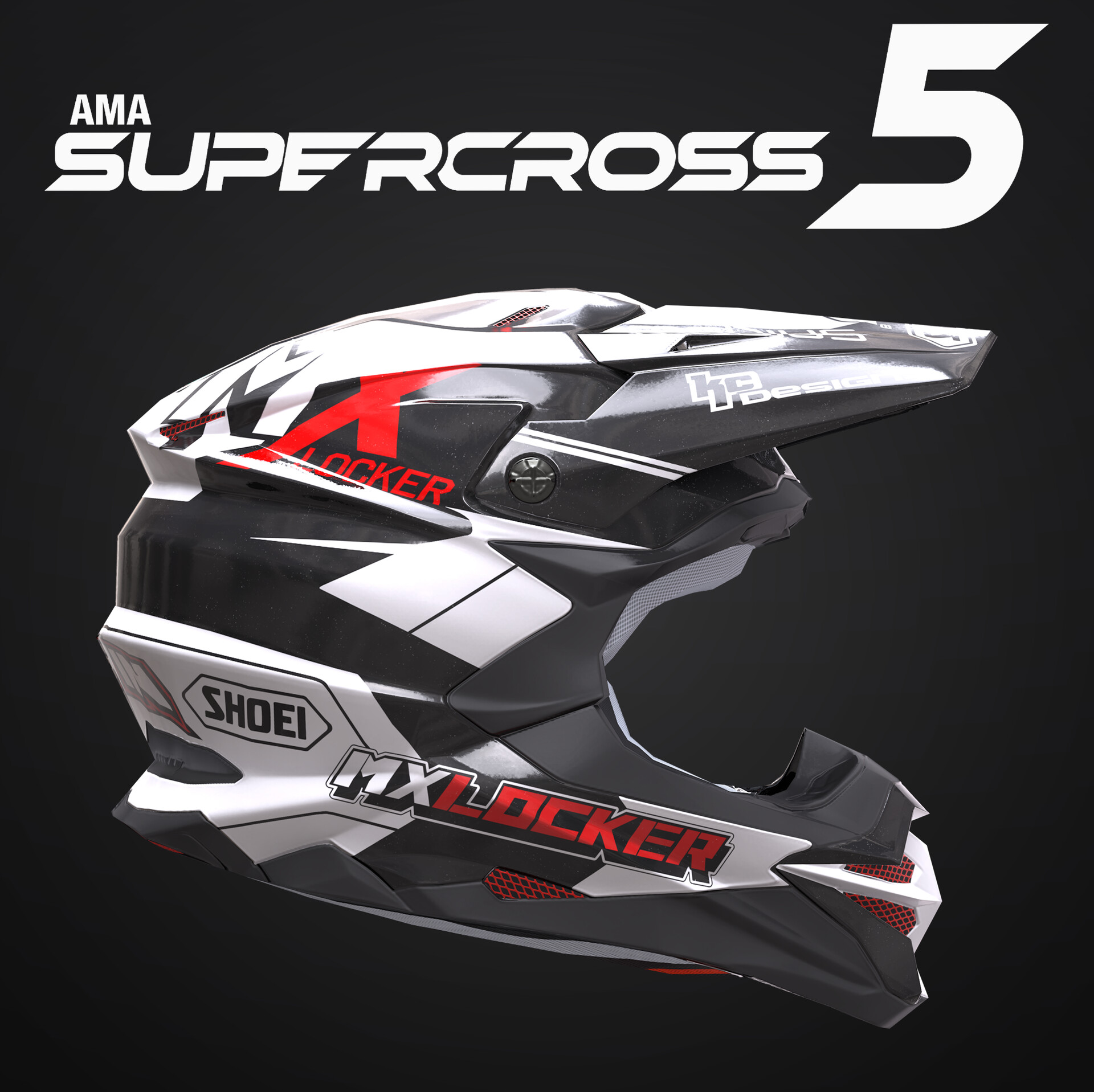 ArtStation - Monster Energy Supercross 5 | Helmets #1