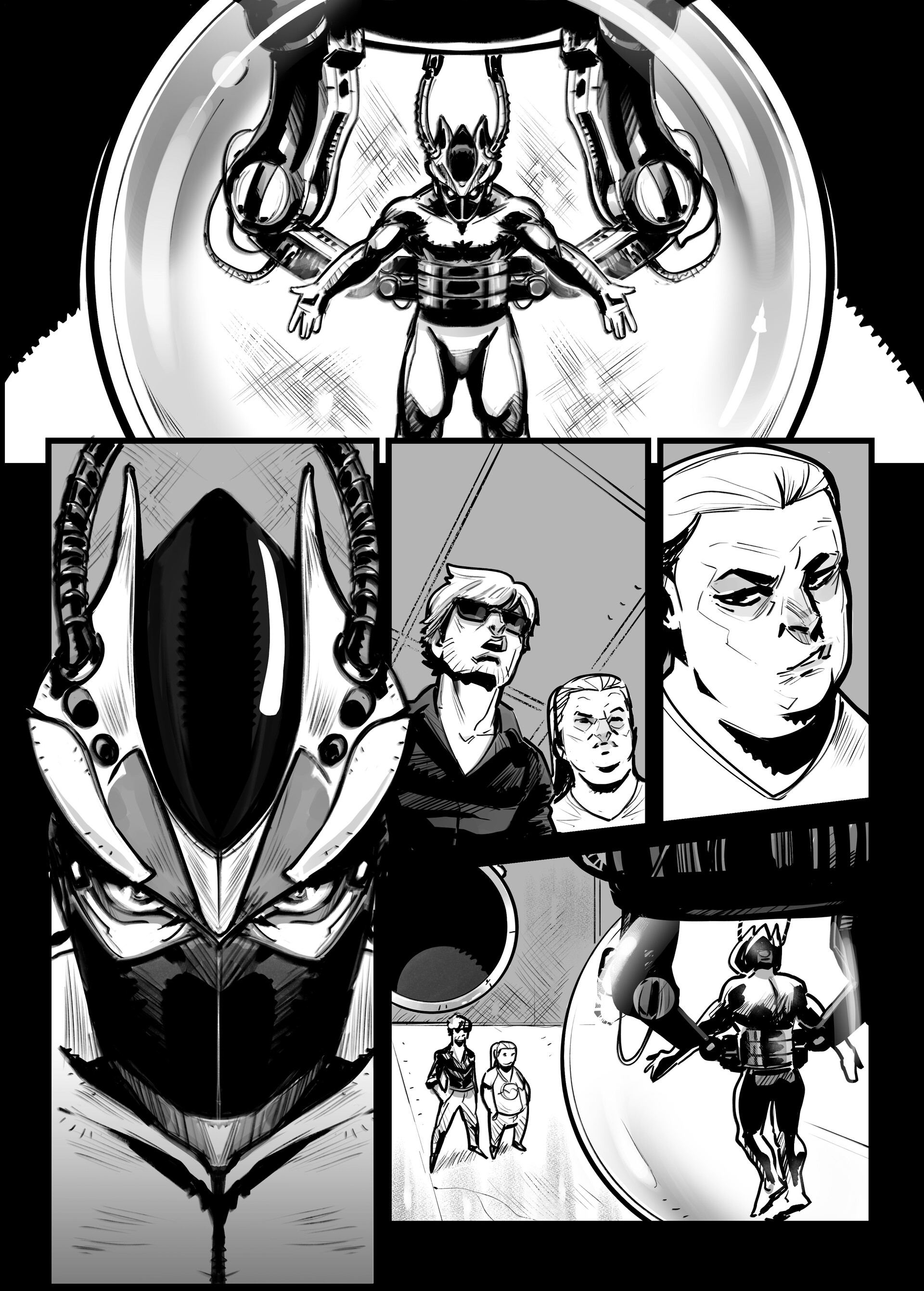 ArtStation - Mercurio Proyect Comic sample