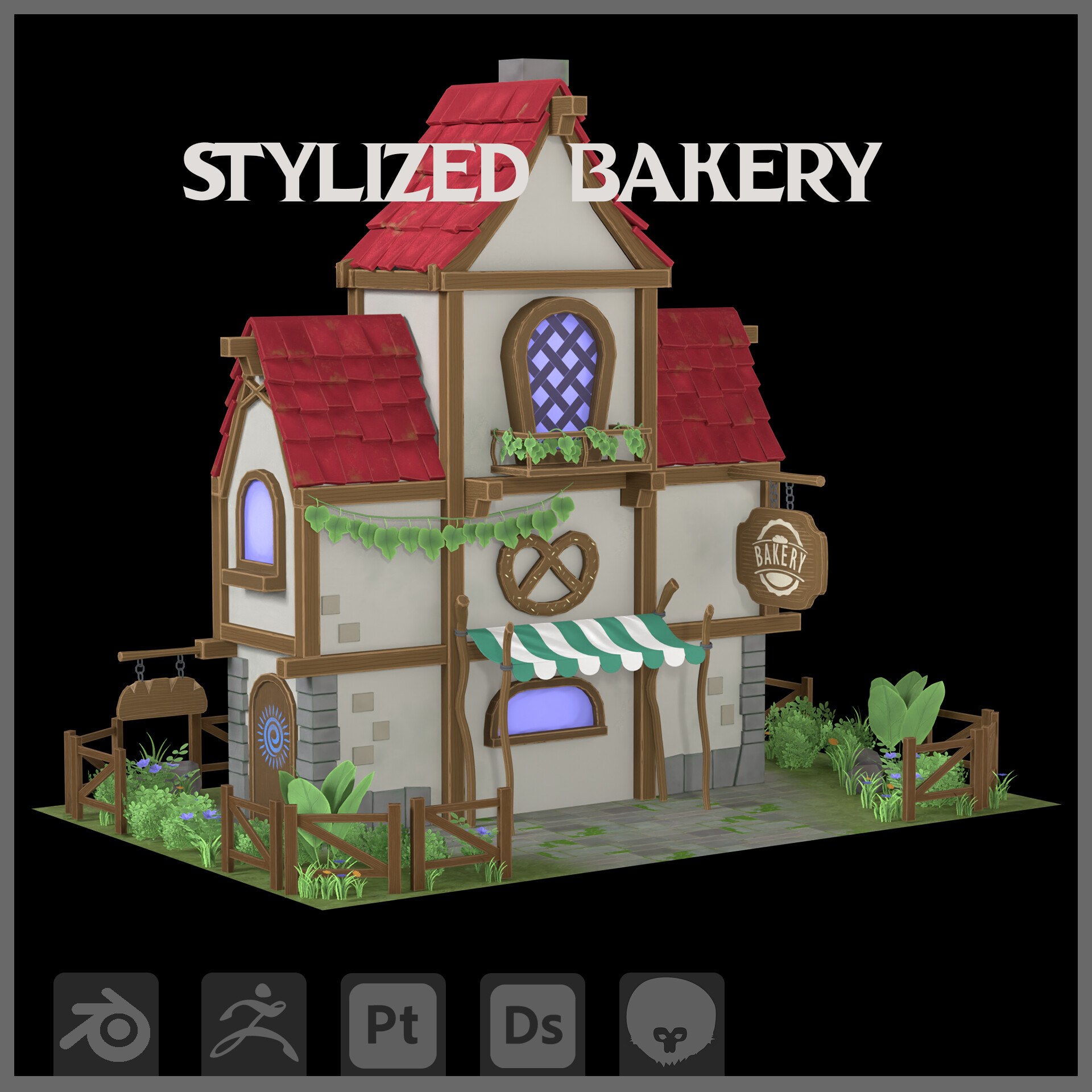 ArtStation - Stylized Bakery House