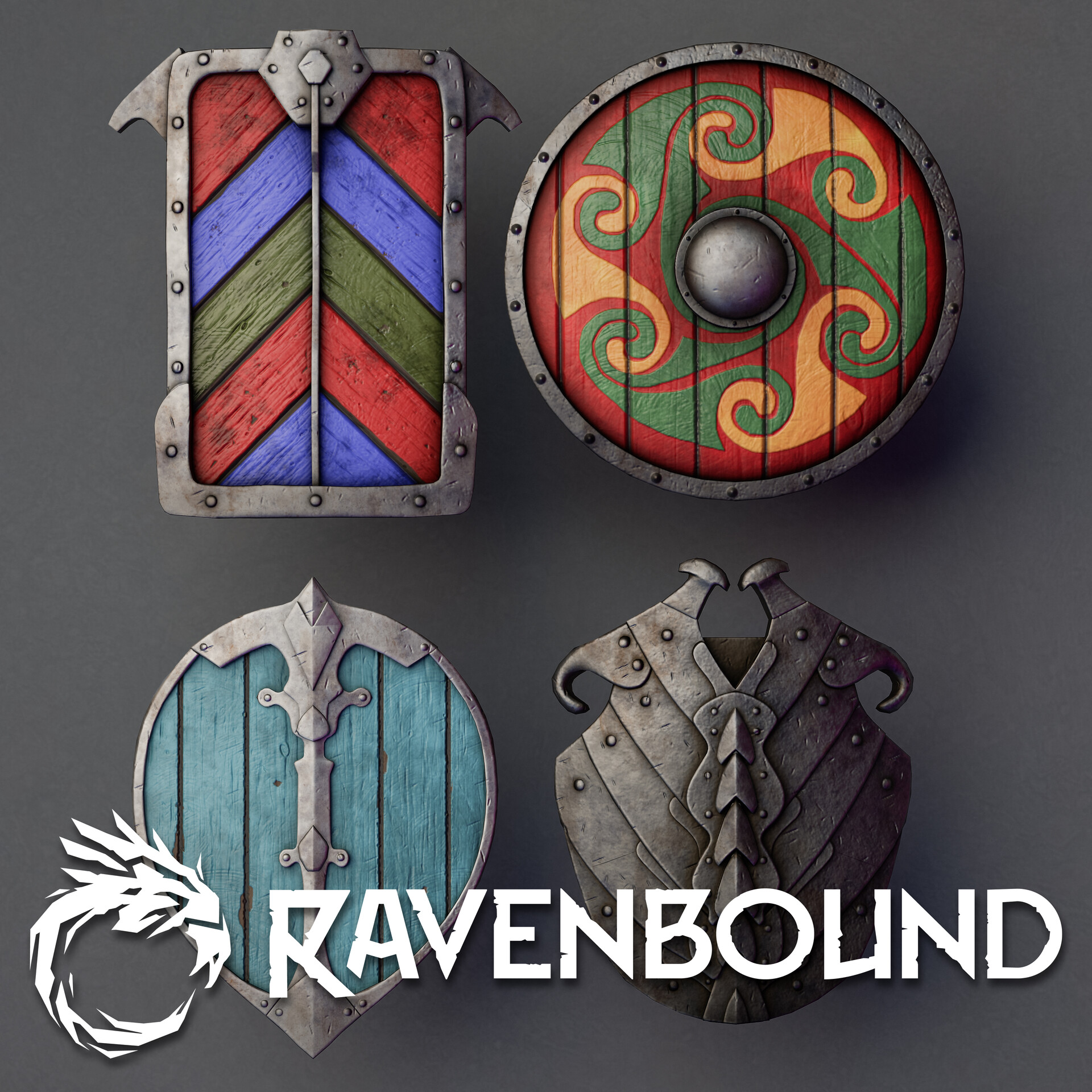 ArtStation - Shields - Ravenbound