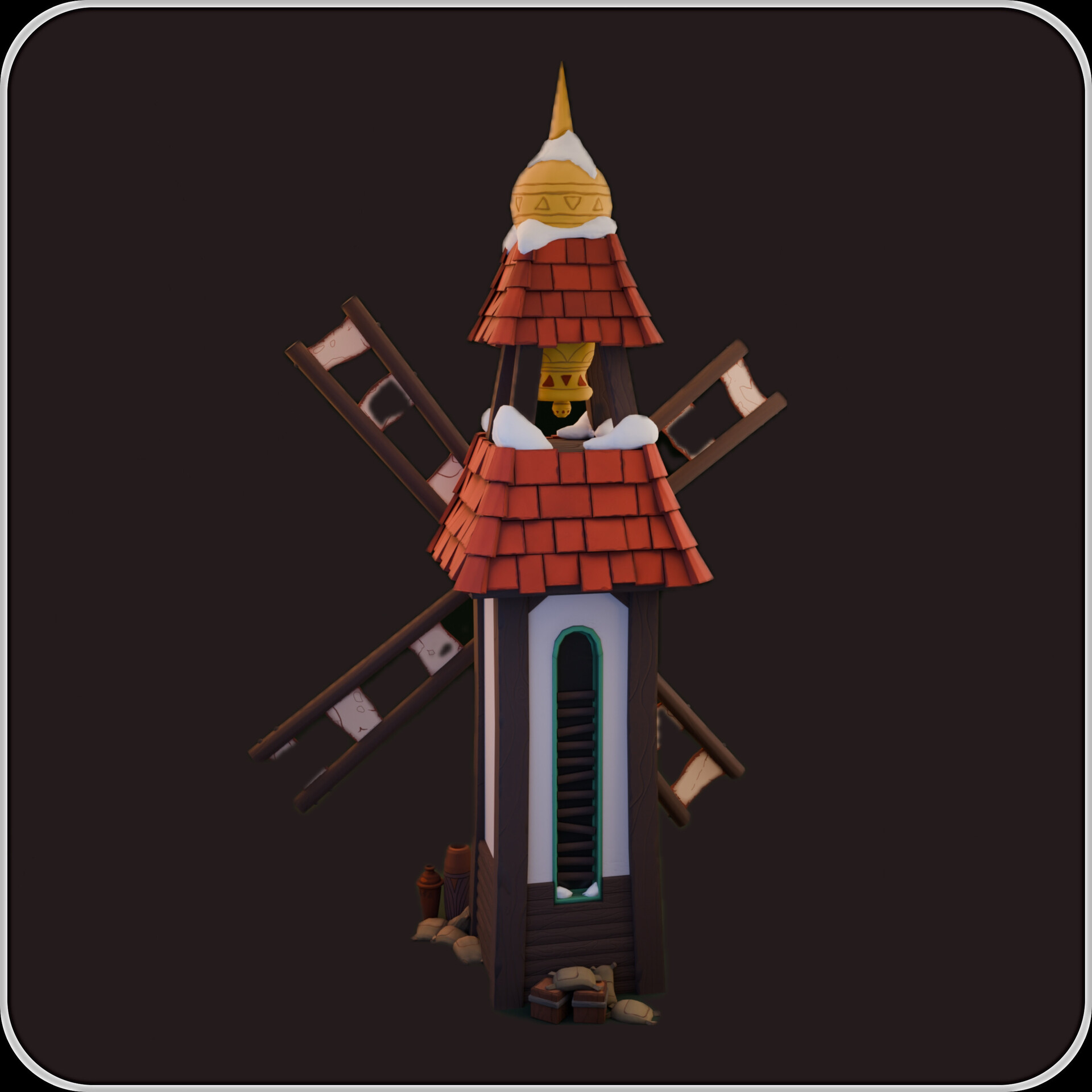 ArtStation - Stylized Windmill