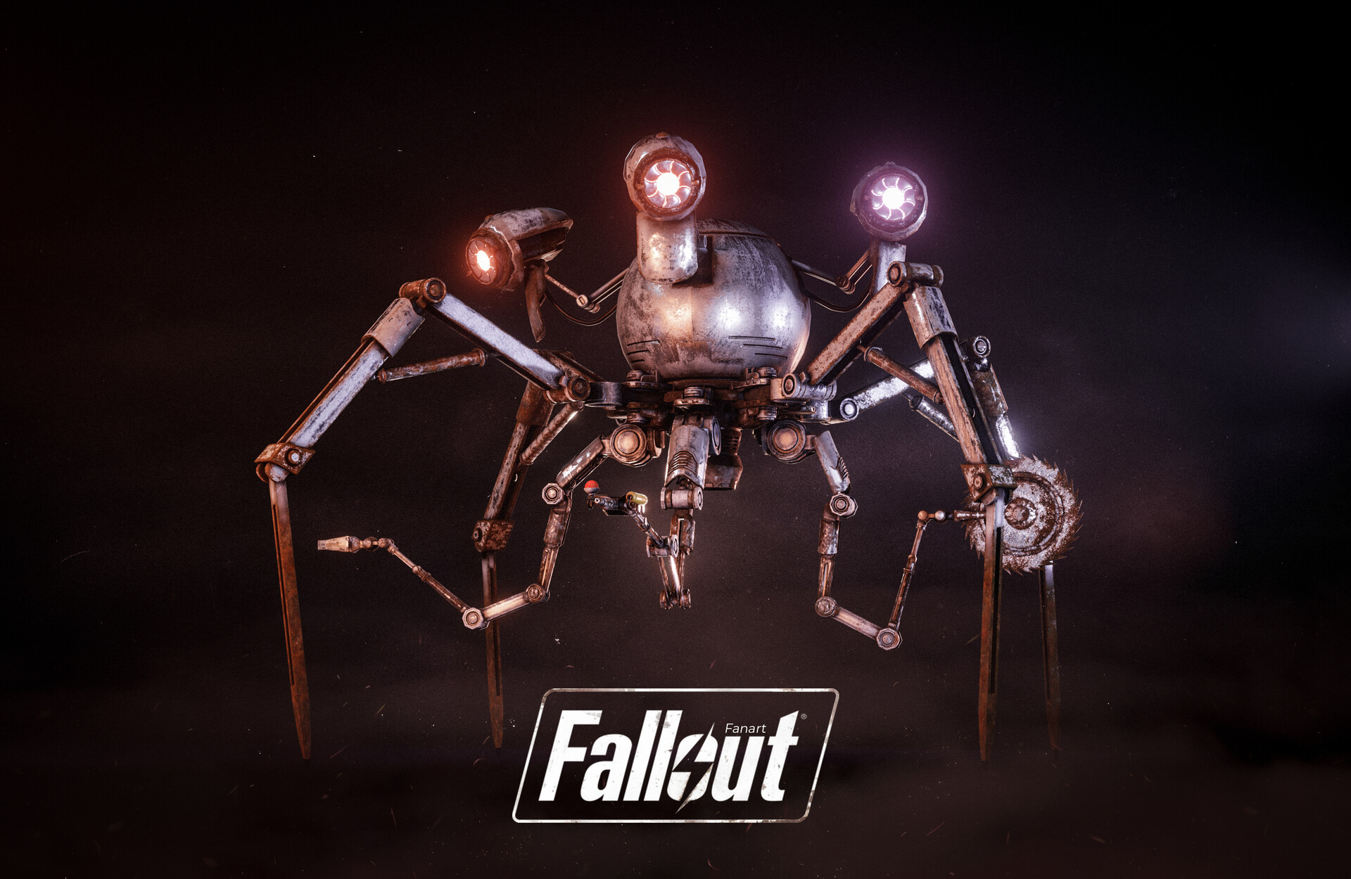 ArtStation - Codsworth from Fallout as a Spider