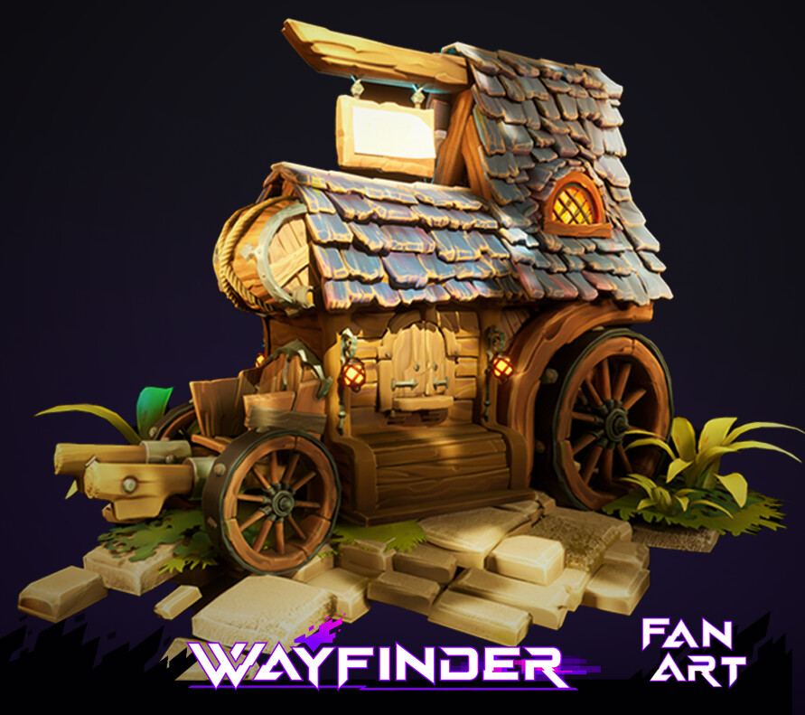 ArtStation - WAYFINDER FAN ART - The Stylized Wagon