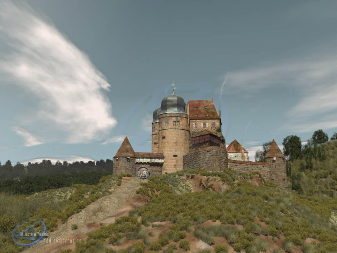 ArtStation - New Dahn rock castle around 1550