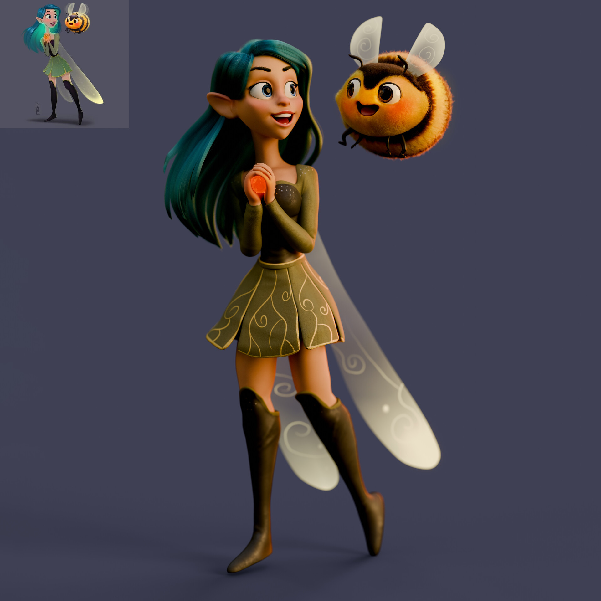 ArtStation - Elf Girl | 3D Character Art