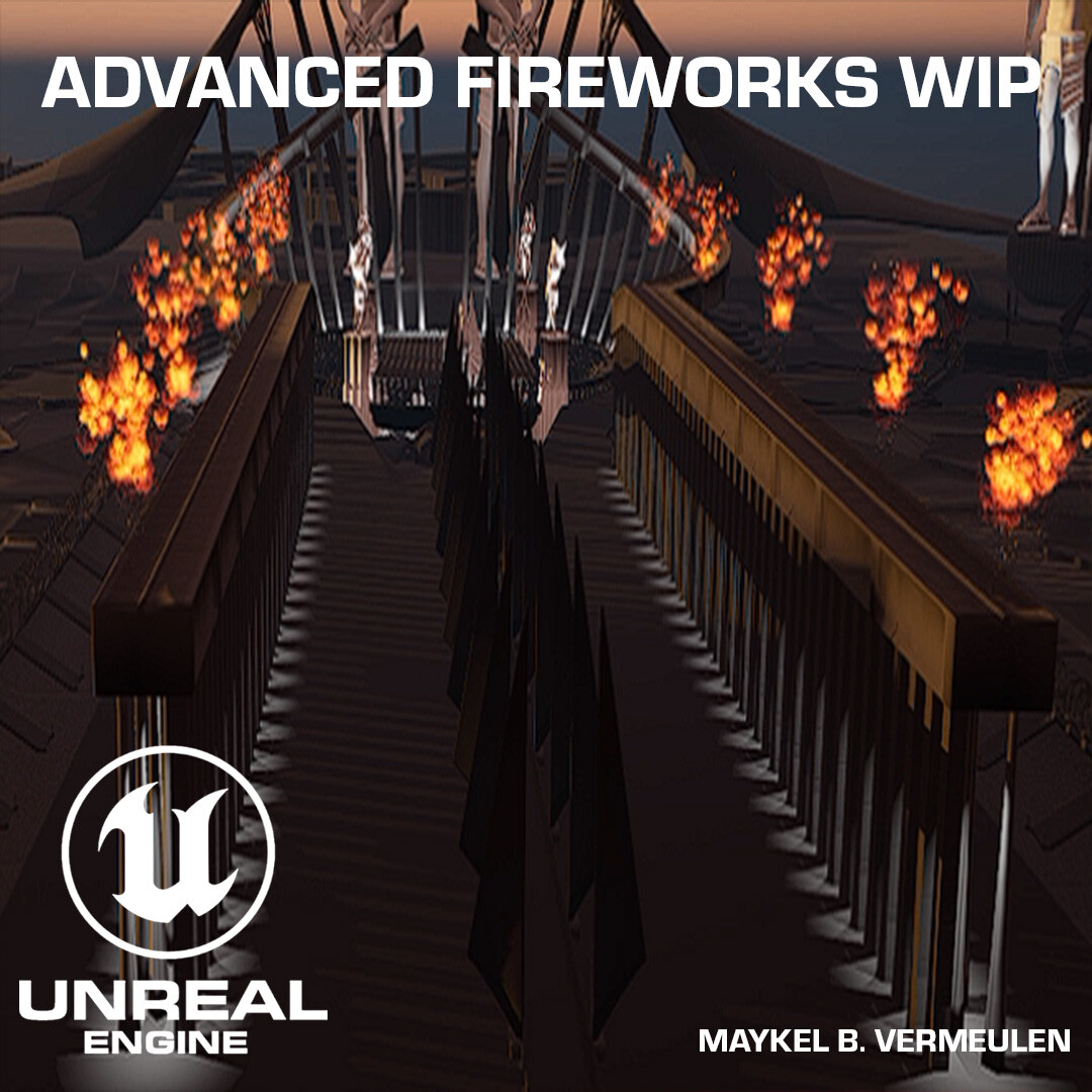 ArtStation - Advanced Fireworks WIP