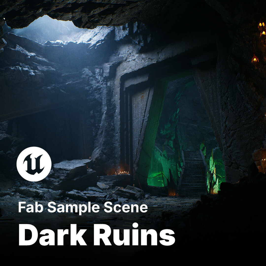 ArtStation - FAB Sample Scene - Dark Ruins