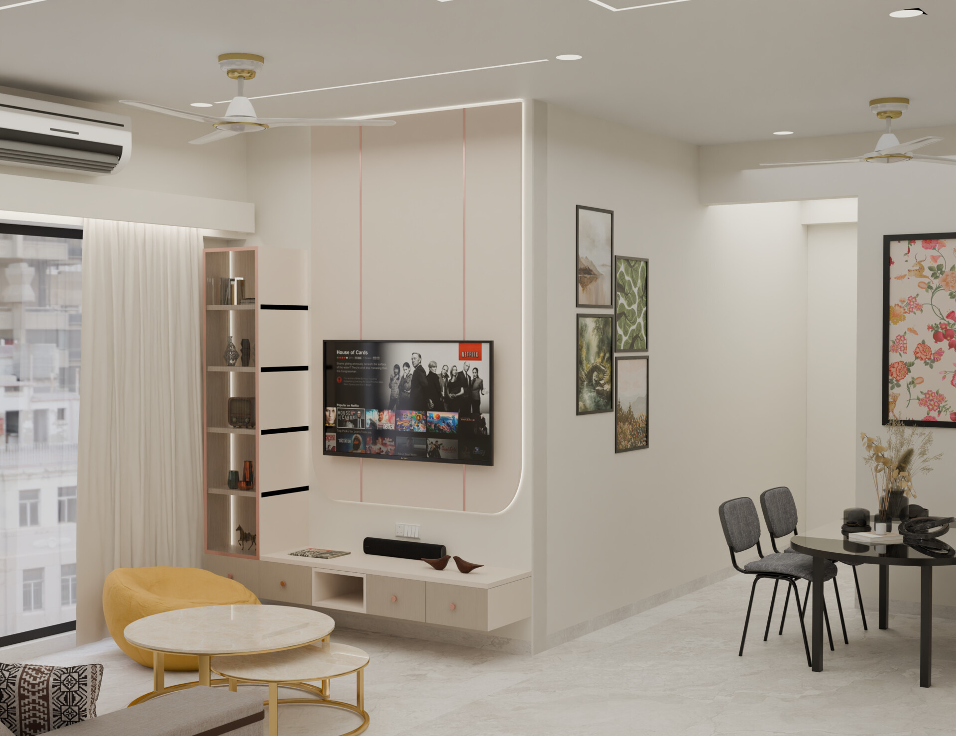 ArtStation - 3d Interior Modeling & Visualisation (Living Room)