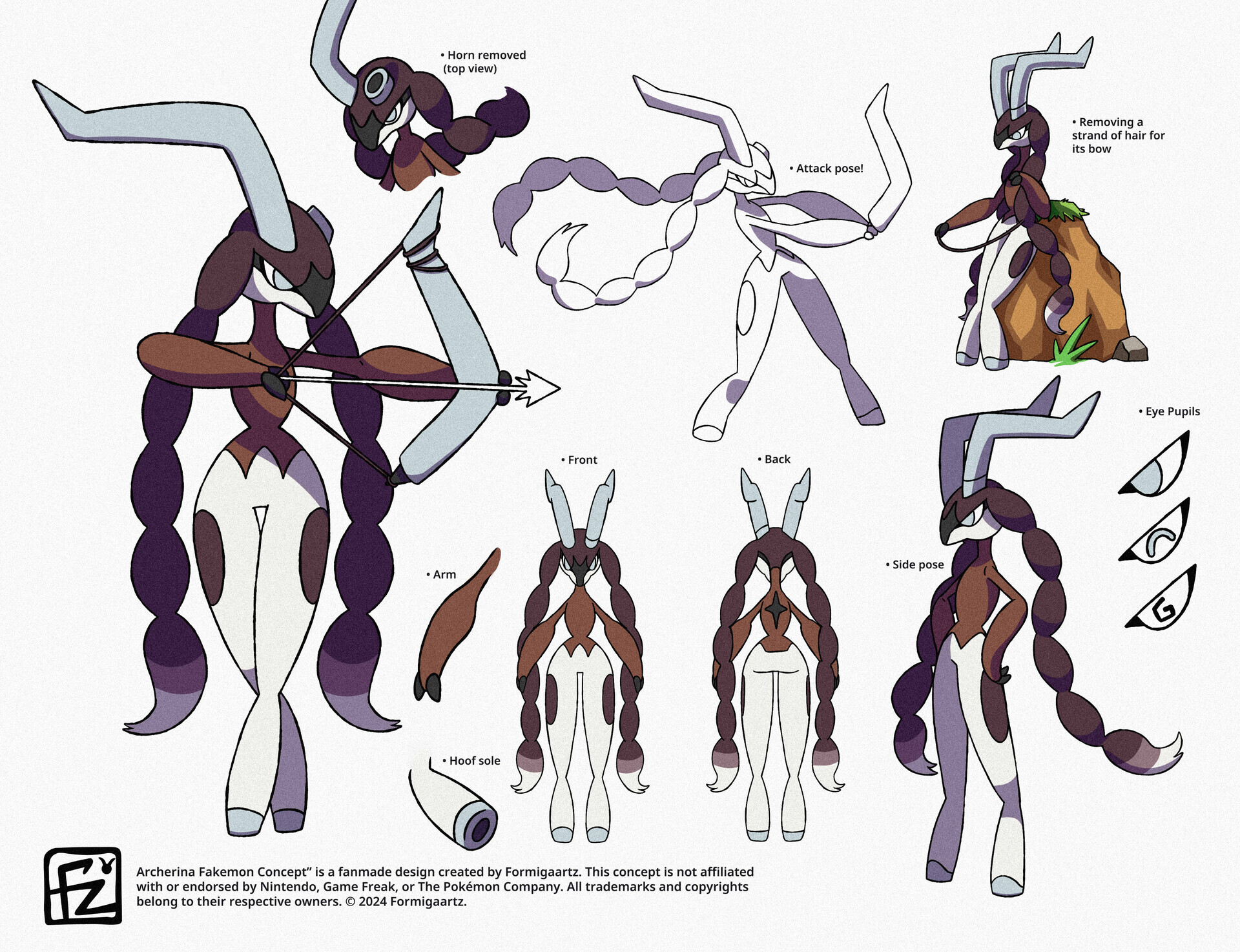 ArtStation - Archerina Reference Sheet