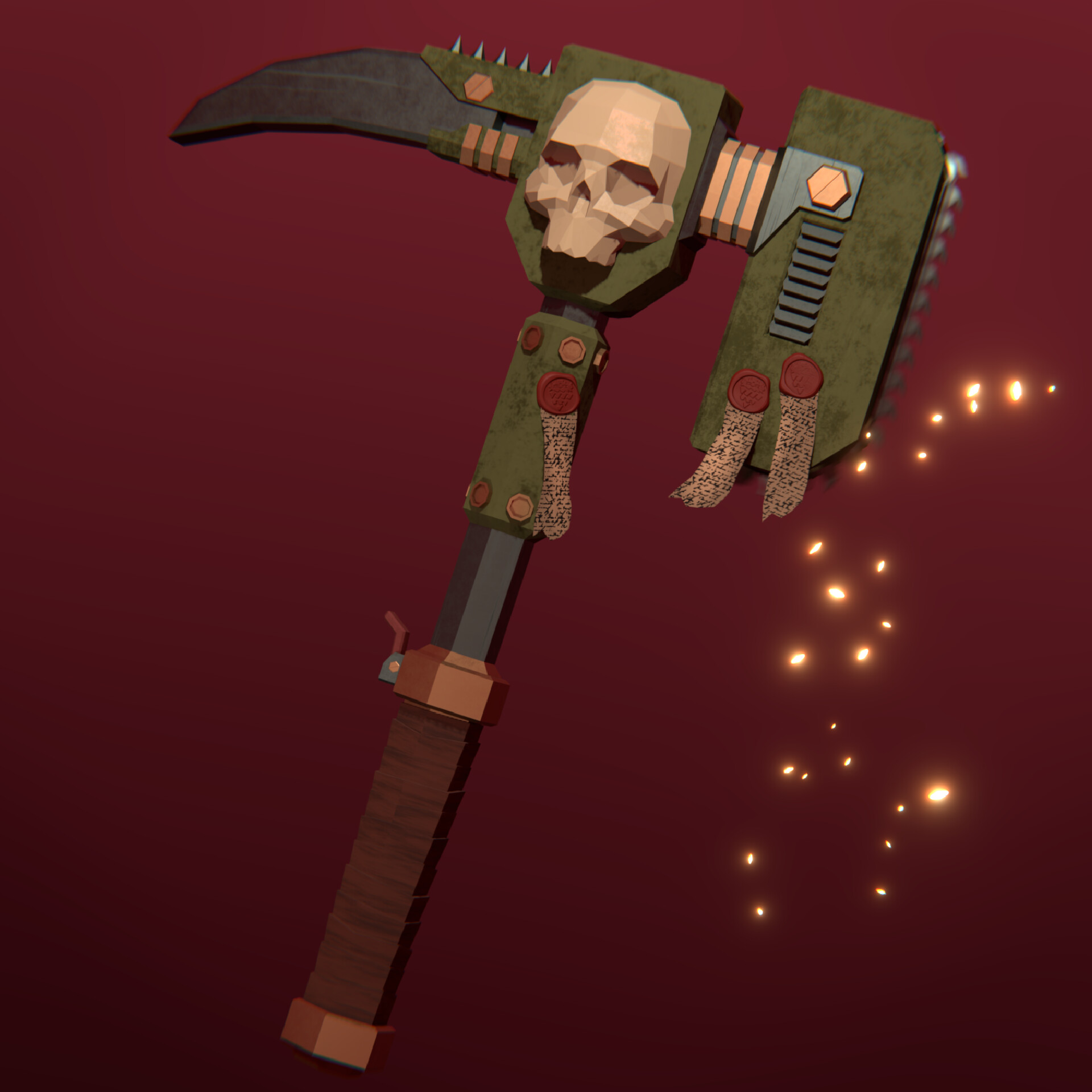 ArtStation - Chain Pickaxe: Deep Rock Galactic X Warhammer: 40K
