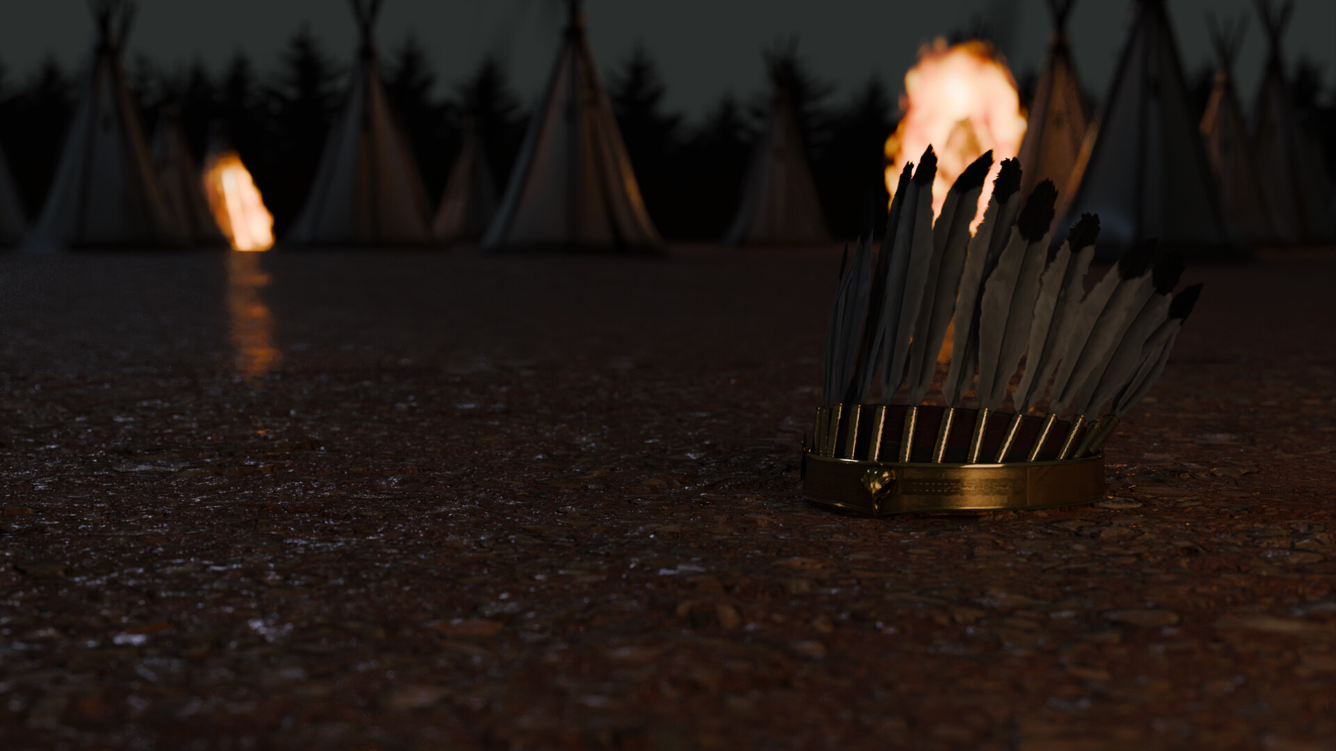 ArtStation - Fantasy Native Crown Hero Prop