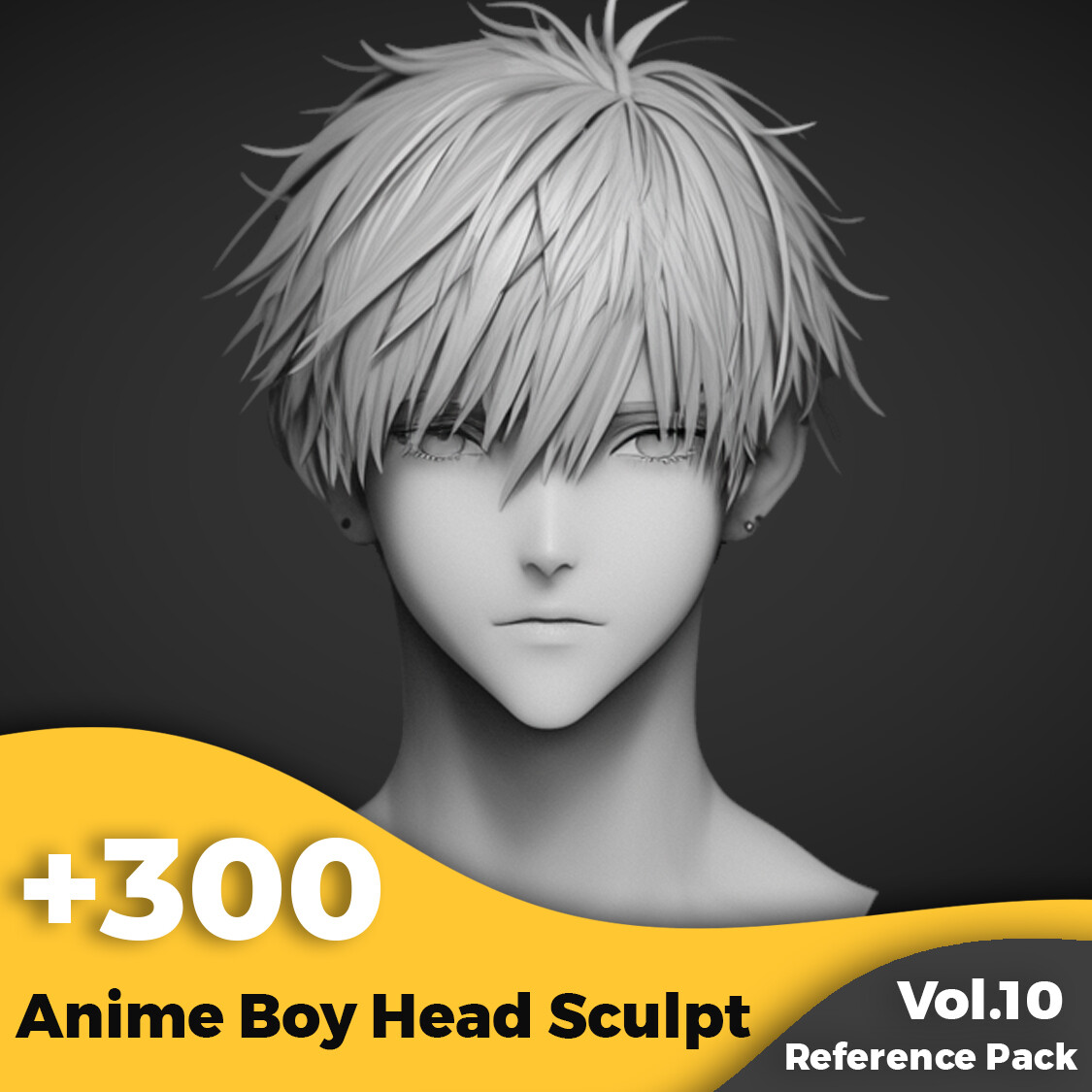 ArtStation - +300 Anime Boy Head Sculpt Reference Images(4k)