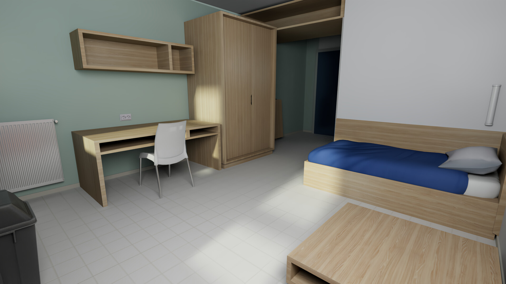ArtStation - MY OLD DORM ROOM IN 3D