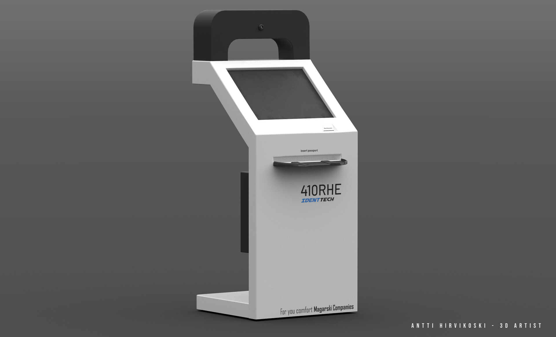 ArtStation - Self check-in machine | Parkour Panda