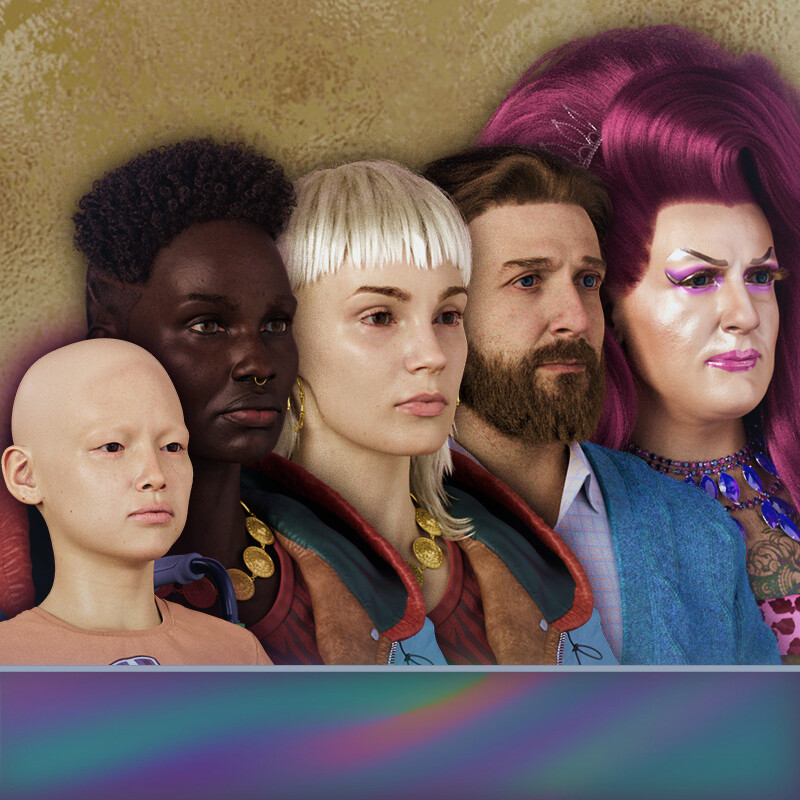 ArtStation - Five Characters (Bad Star Studios)