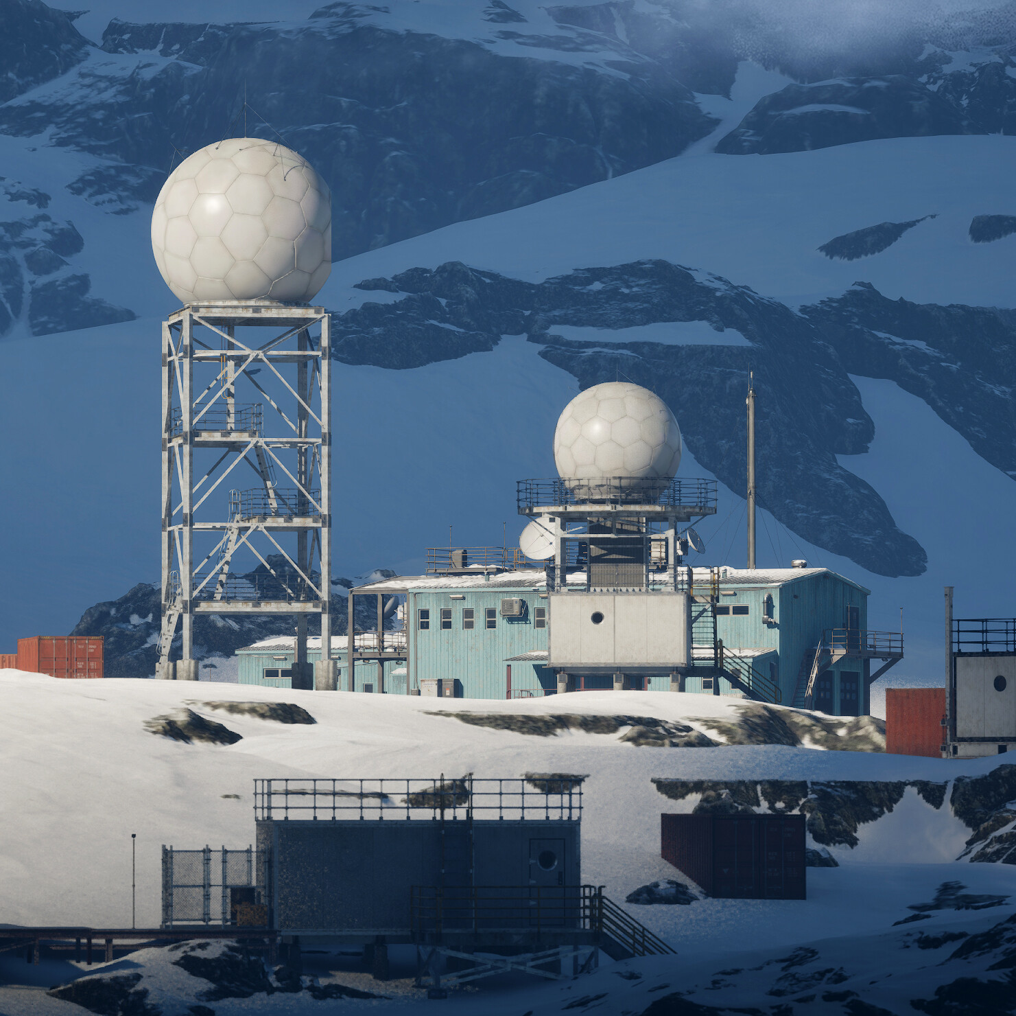 ArtStation - Arctic Base 3d assets collection