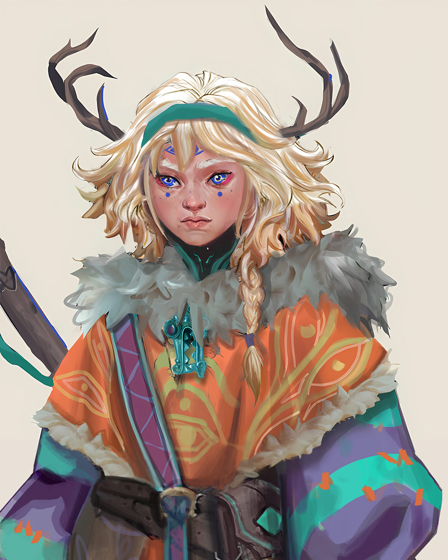 ArtStation - Character design I little shaman color