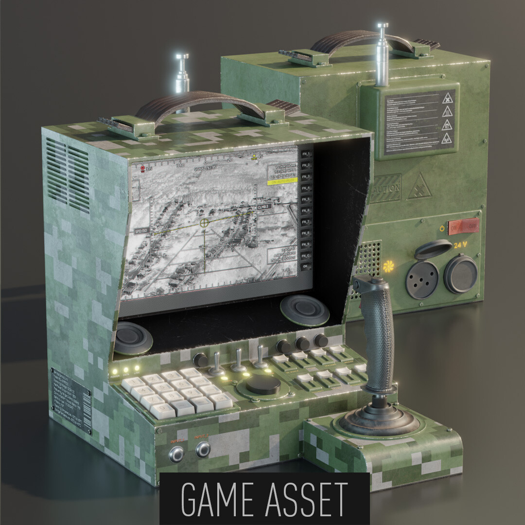 ArtStation - Game Art: Drone UAV Control Unit