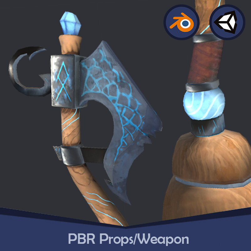 ArtStation - Props/Weapon 3D - Broomaxe