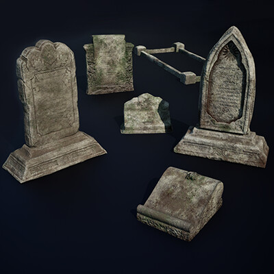 ArtStation - Gravestones - Study