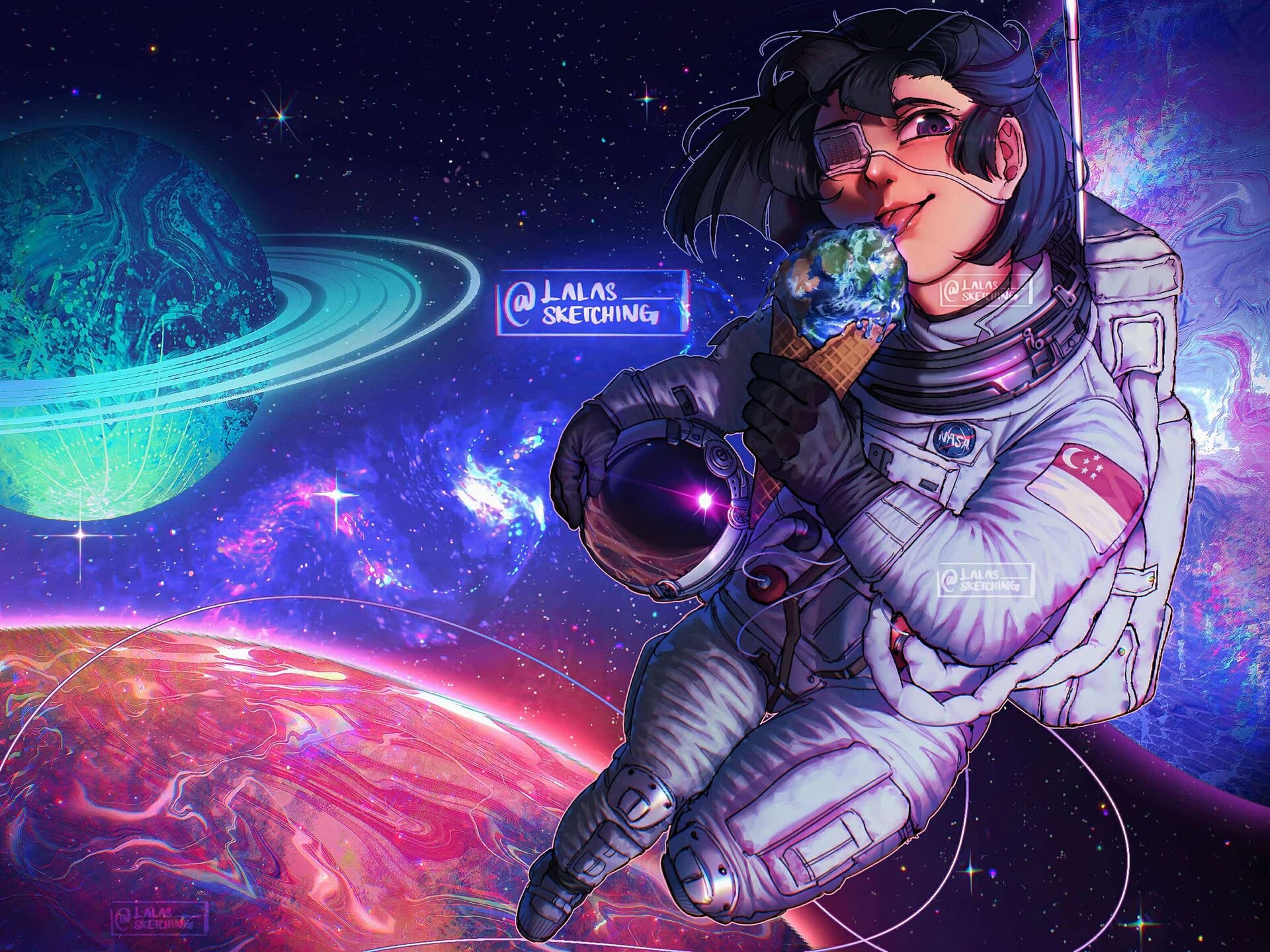 ArtStation - Cosmic Treats -- Animated 2D illustration