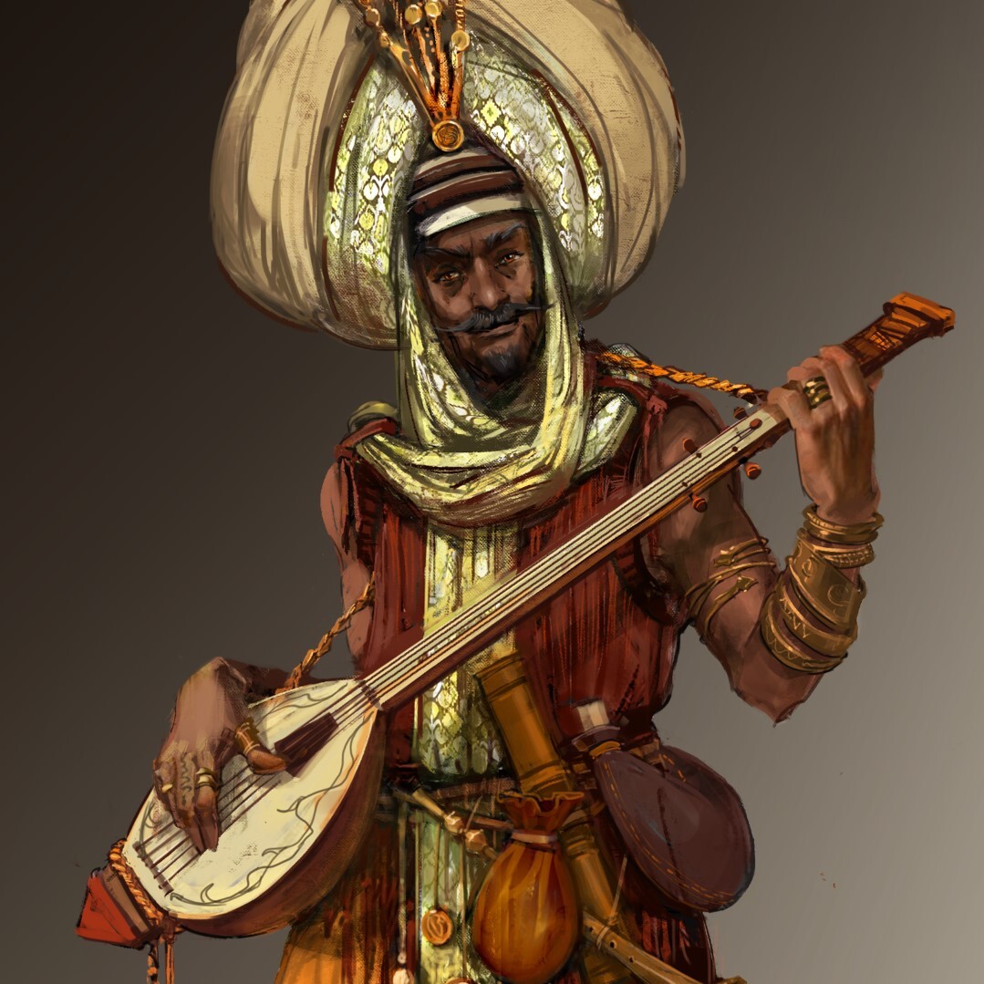 ArtStation - GHARIB - Assassin pretending to be a bard