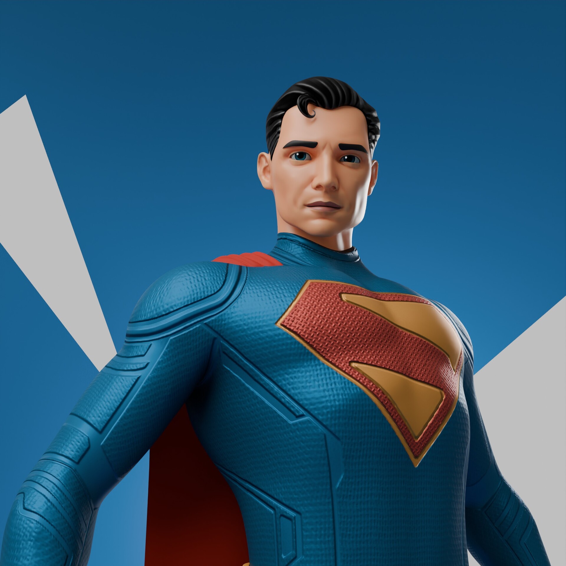 ArtStation - Style Fortnite Superman