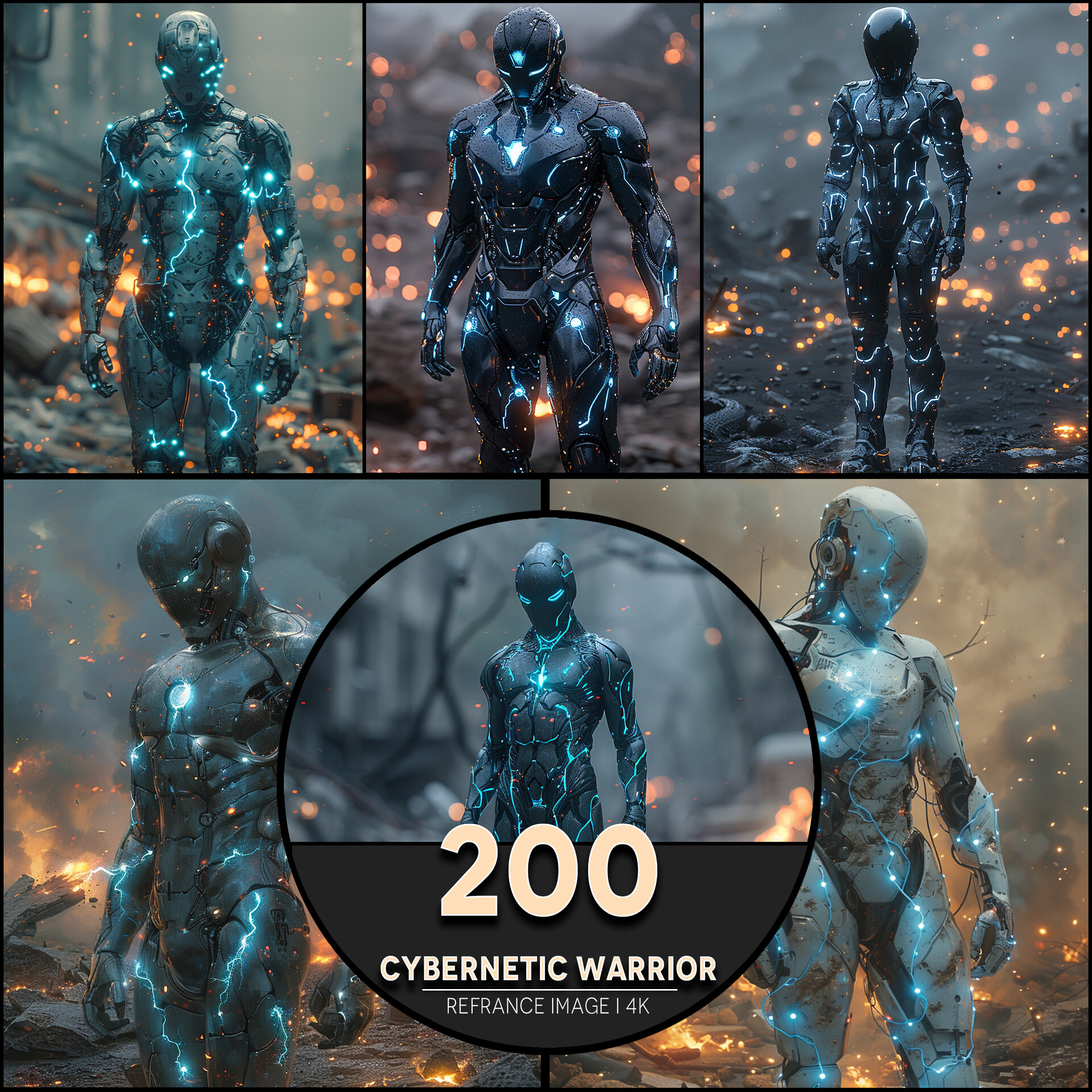 ArtStation - Cybernetic Warrior 4K Reference/Concept Images