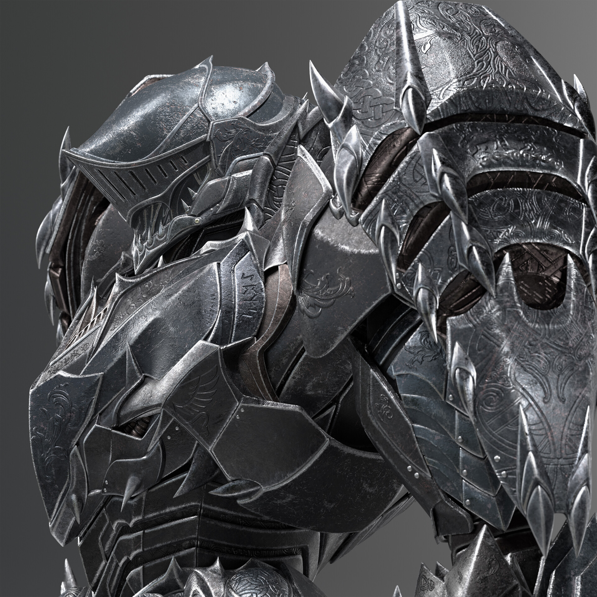 ArtStation - GRANGOUSIER (ARMOR MECHA KNIGHT)