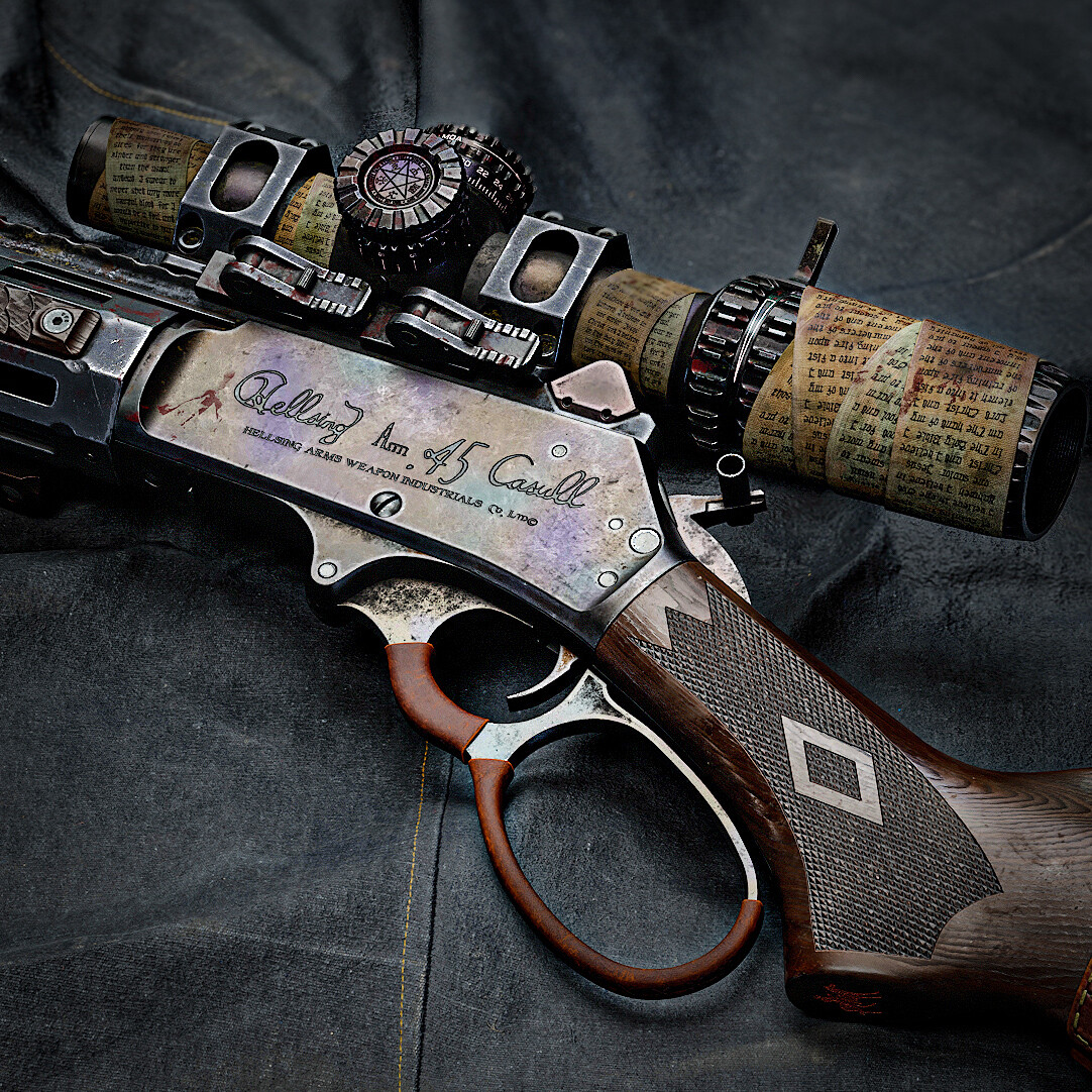 ArtStation - MARLIN 1895 Hellsing ARMS .45 Casull