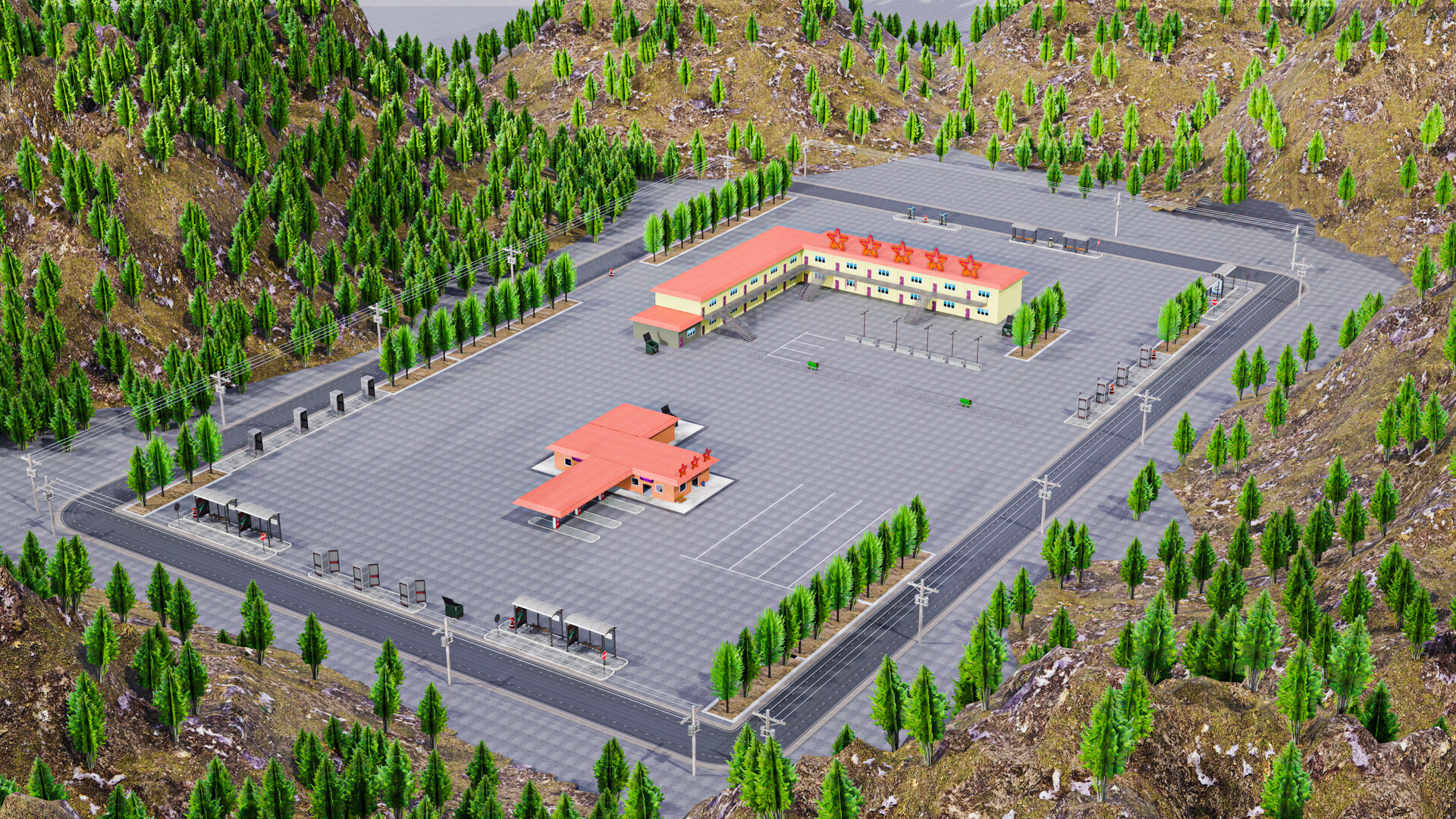 ArtStation - Motel manager simulator game environement