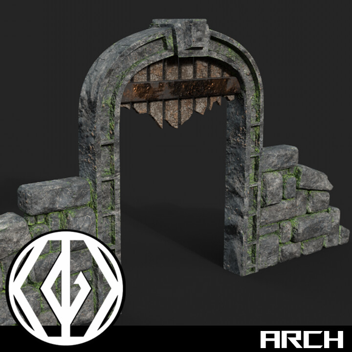 ArtStation - Abandoned dungeon entrance
