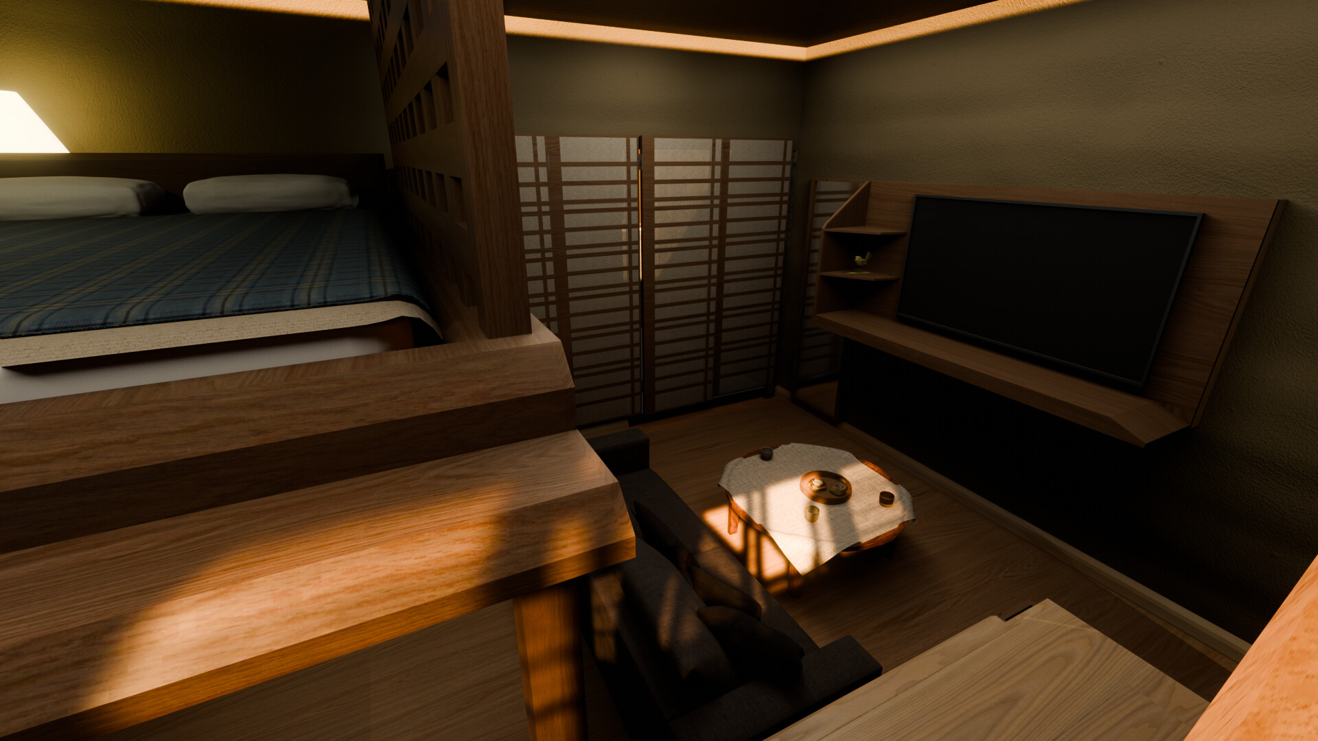 ArtStation - Modeling and Rendering Realistic 3D Room