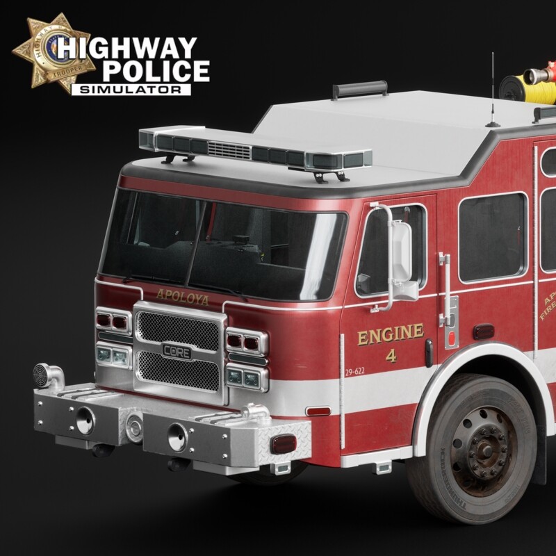 ArtStation - Fire Engine | Highway Police Simulator
