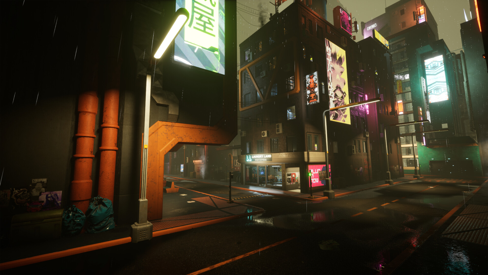 ArtStation - Cyberpunk Street UE5