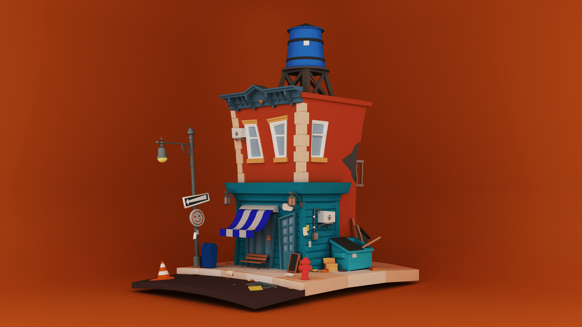 ArtStation - Toon House | 3D Model