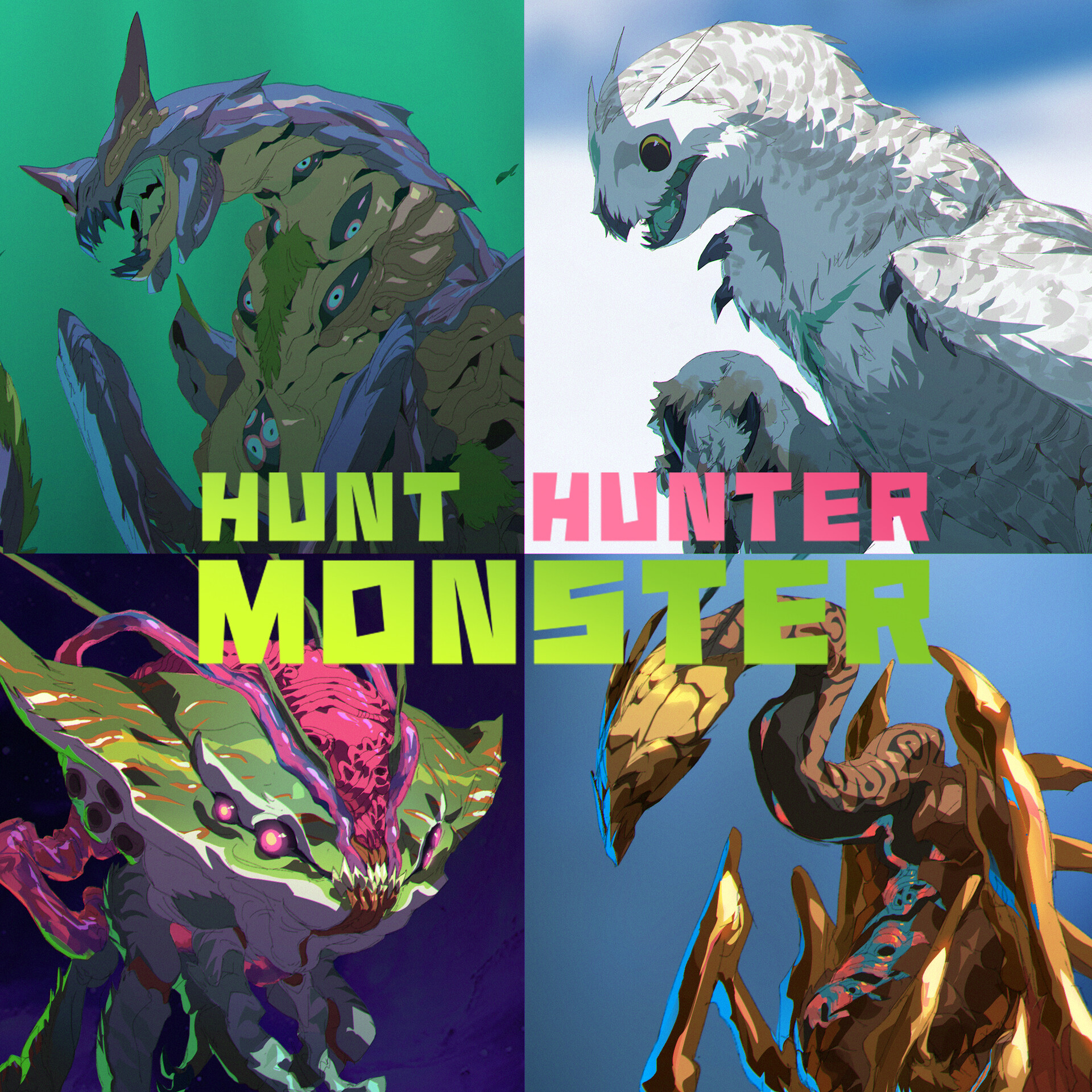 ArtStation - Hunt Hunter Monster