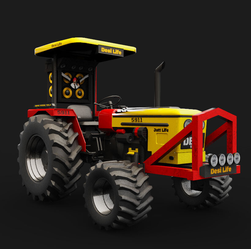 ArtStation - Tractor 3D Model