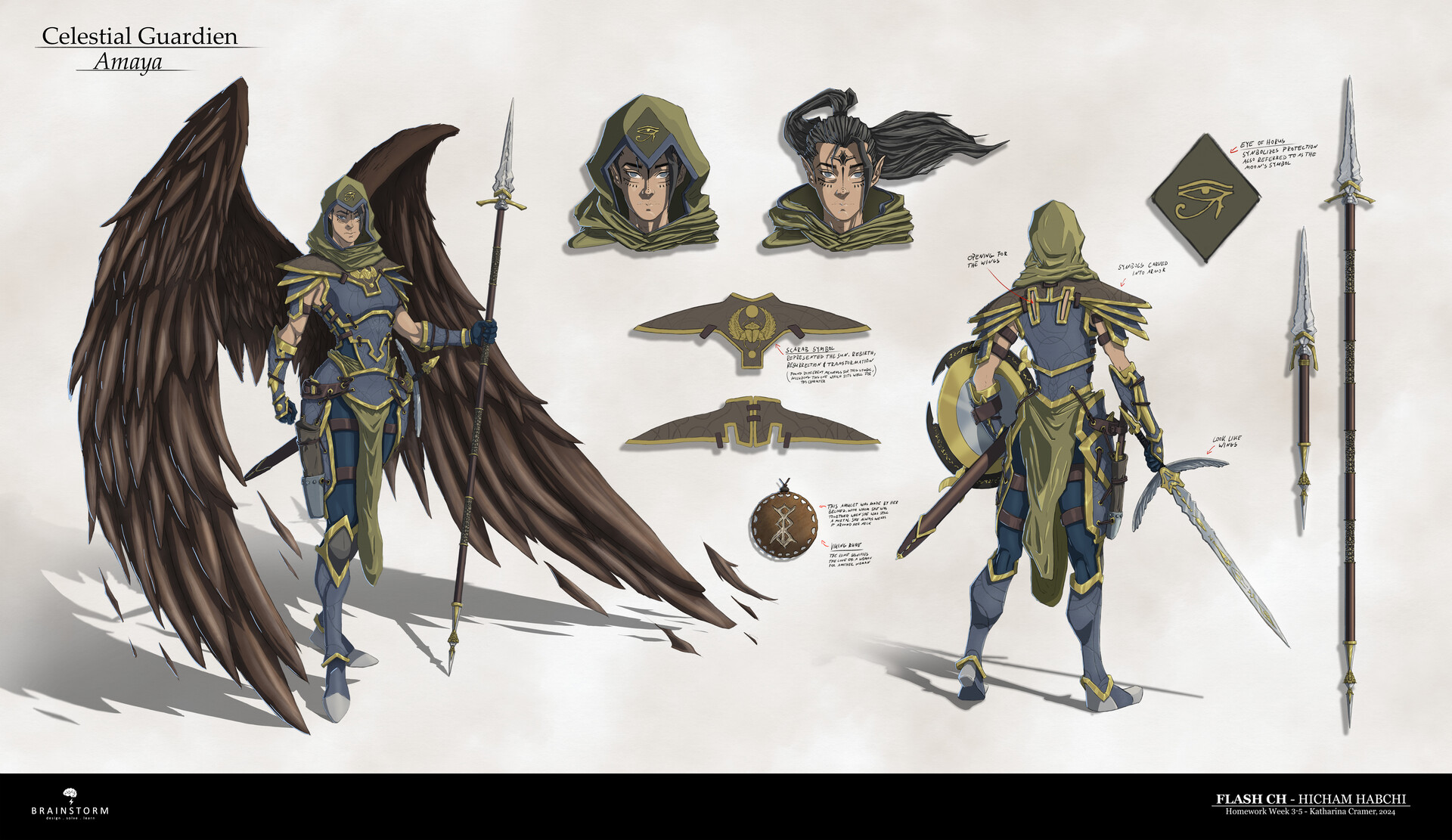 ArtStation - Brainstorm Flash Class - CH Character Design Homework