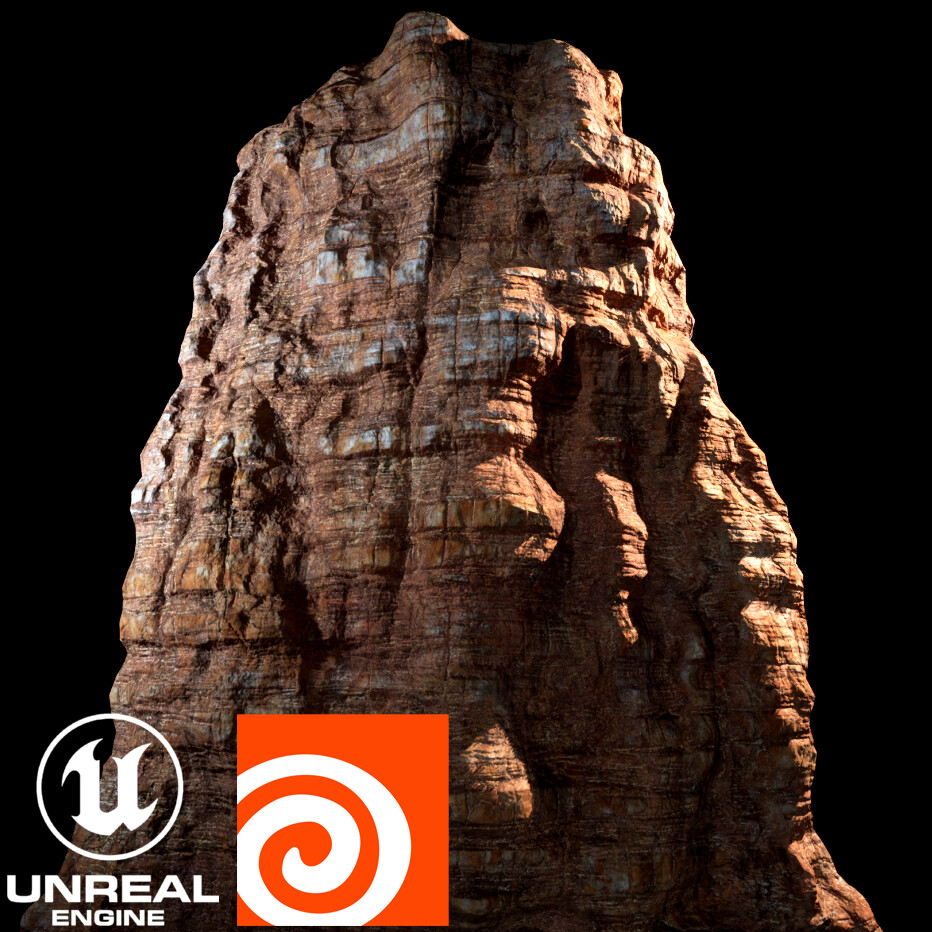 ArtStation - Rock Study - Optimized & Procedural