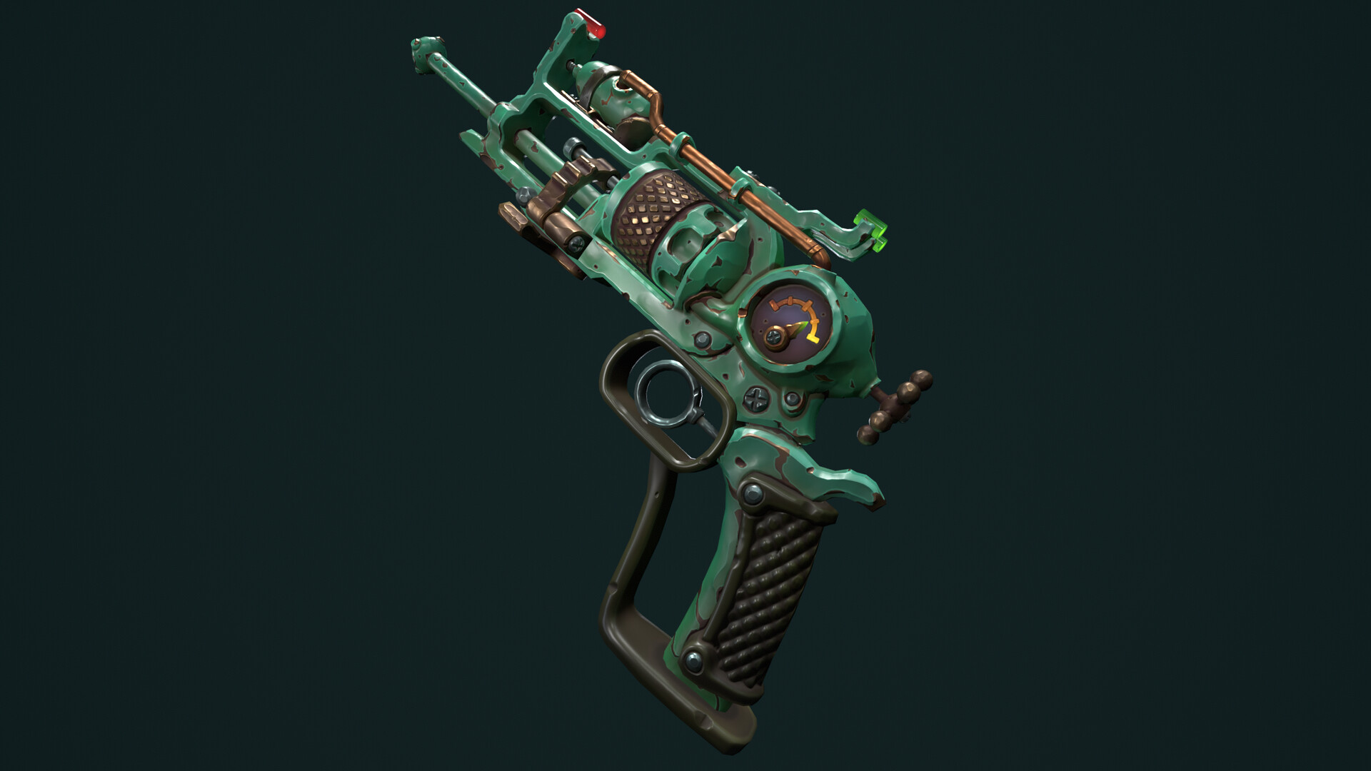 ArtStation - Modular stylized steampunk revolver