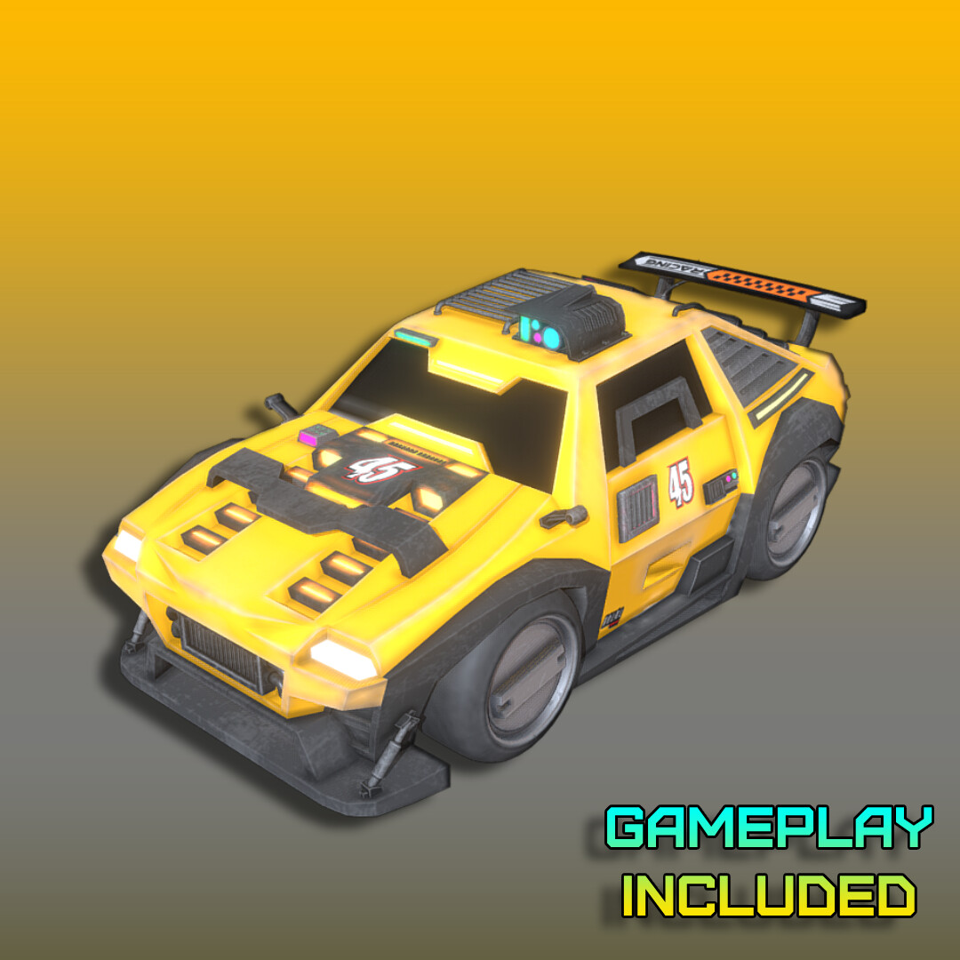 ArtStation - Sci-fi Car + Cyber City