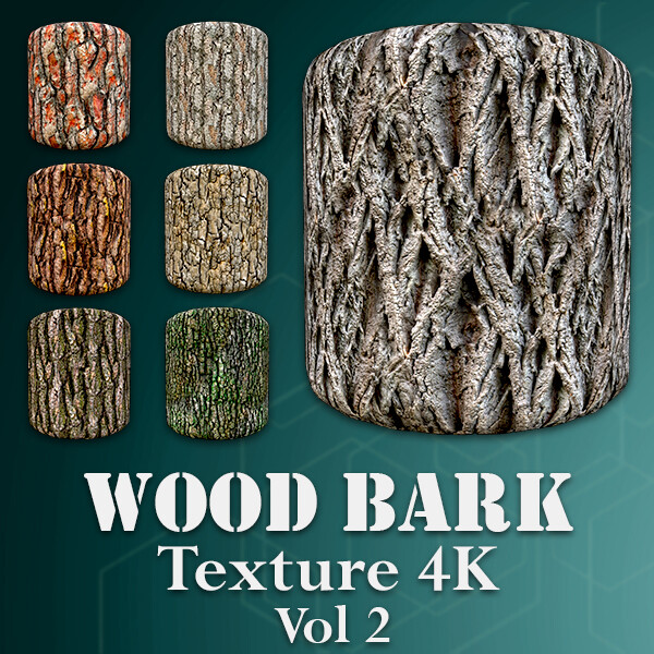 ArtStation - Wood Bark Texture 4K Vol 2