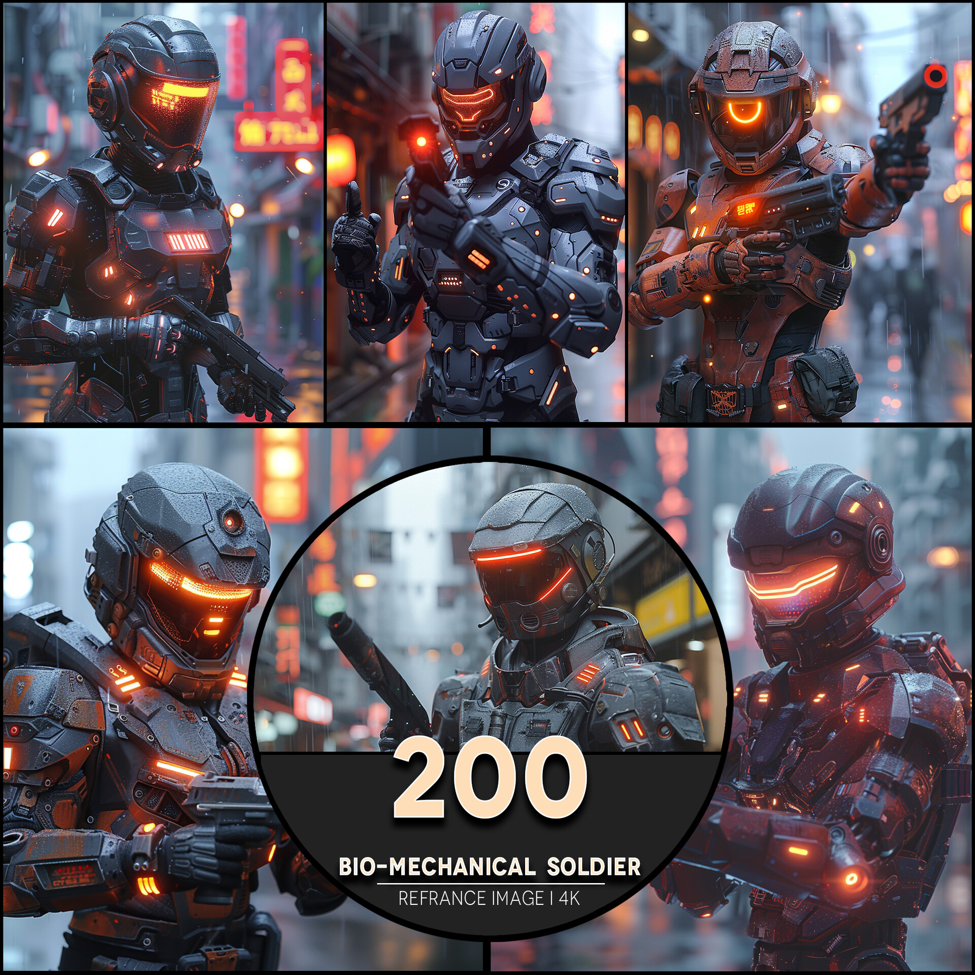 ArtStation - Bio-Mechanical Soldier 4K Reference/Concept Images
