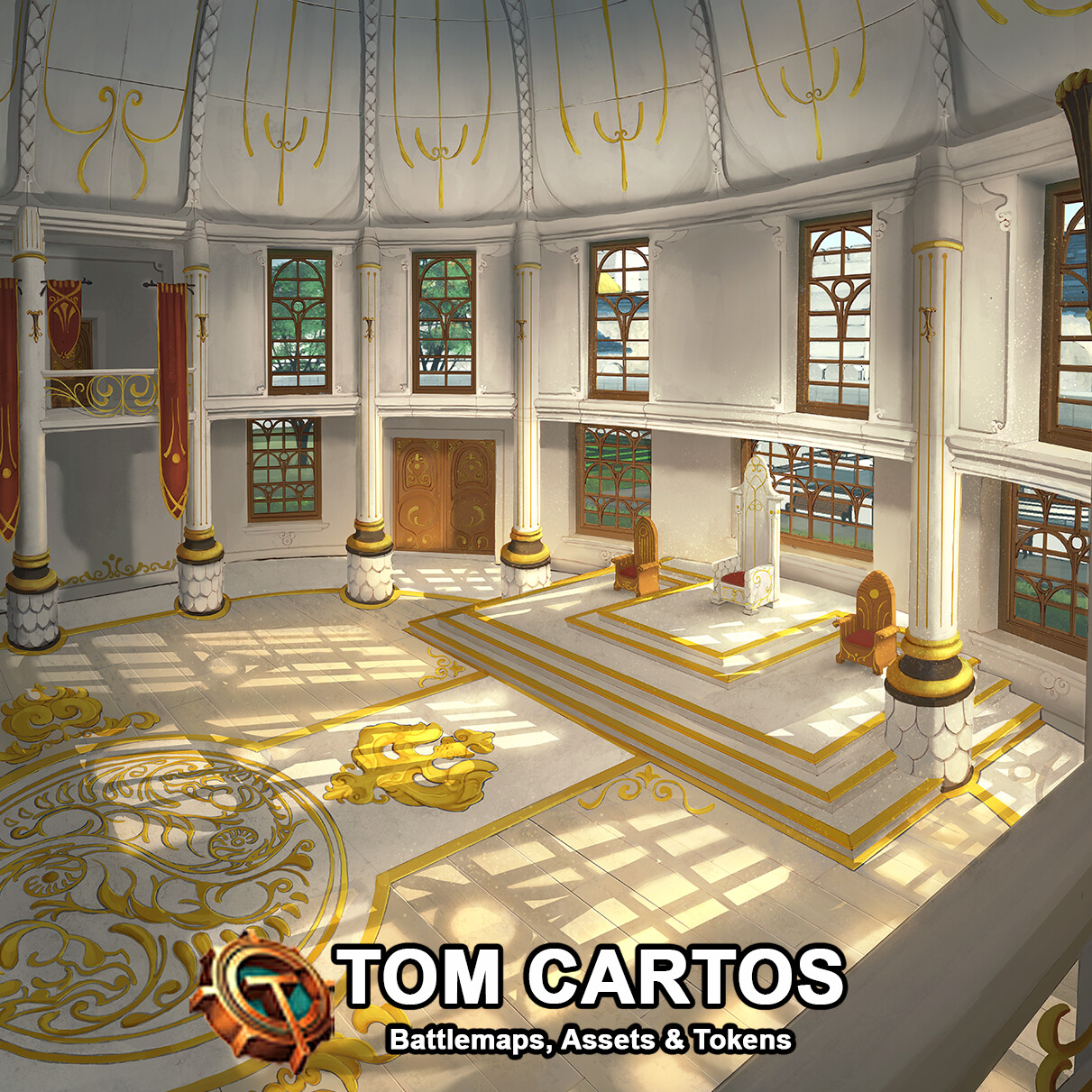 ArtStation - Palace Throne Room Interior Scene