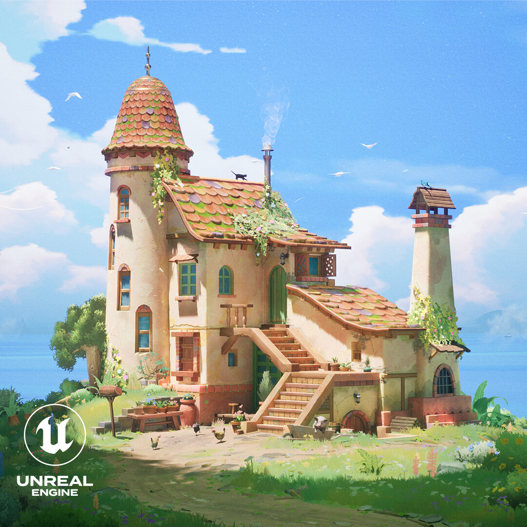ArtStation - UE风格化场景《祖母的小屋》