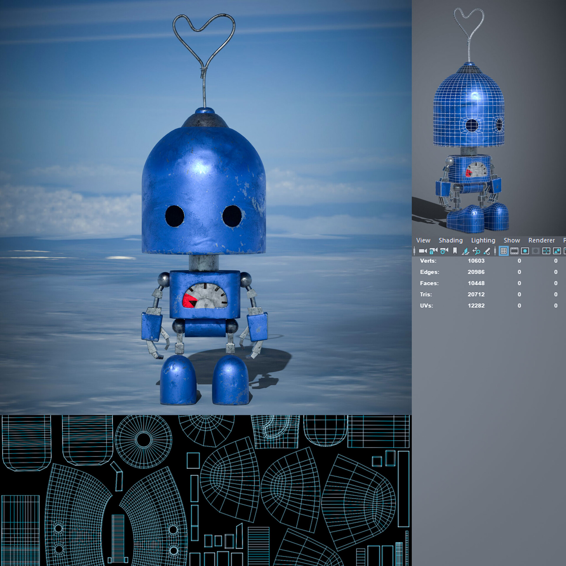 ArtStation - Mini Robot 3d Model