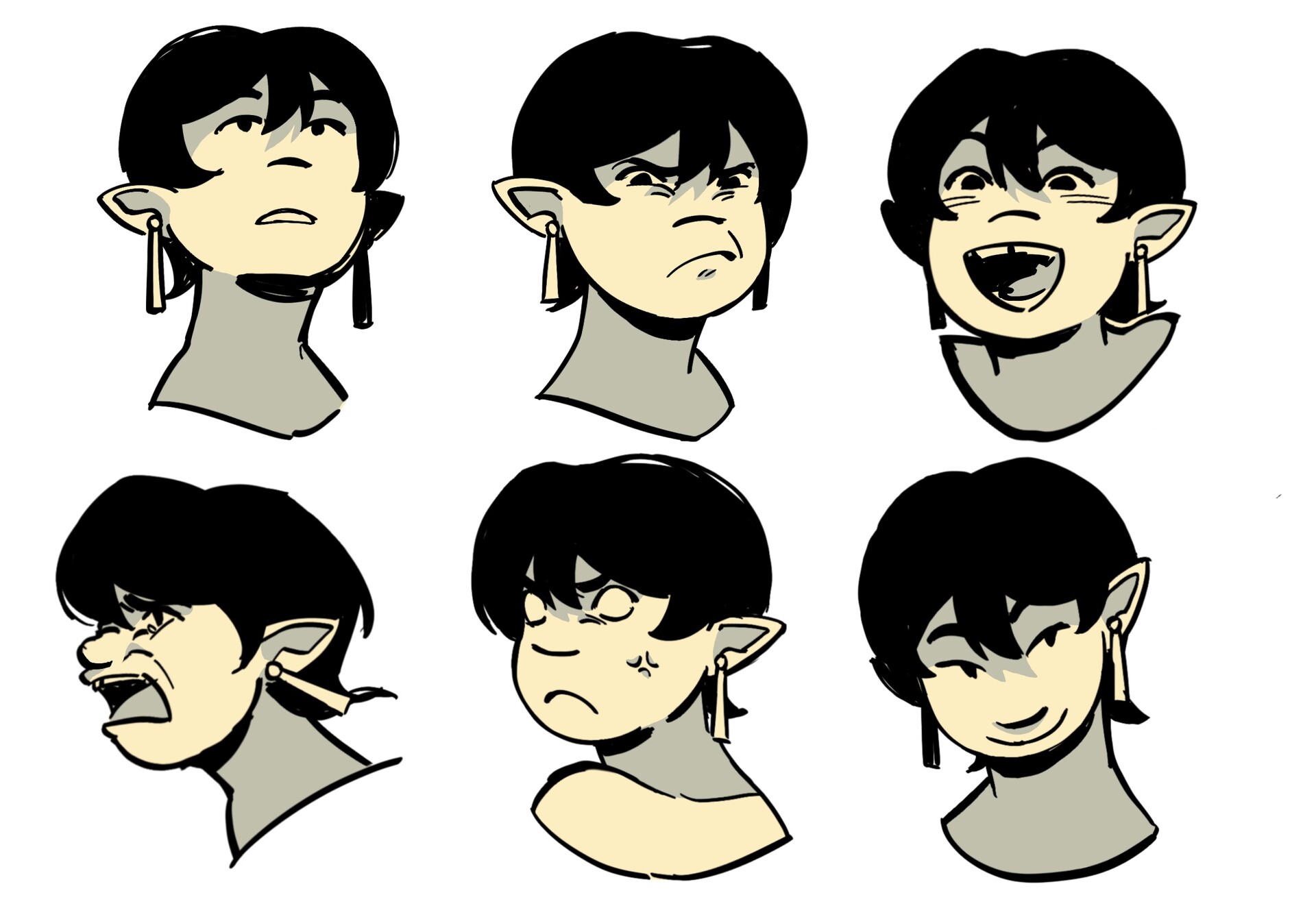 ArtStation - Visual Development Package: Expression Sheets